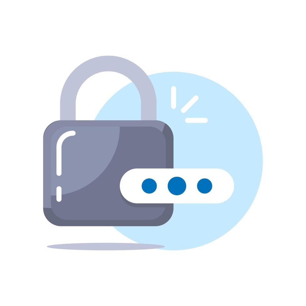 pin code password protection secure concept illustration flat design ... pin code password protection secure concept illustration flat design ...