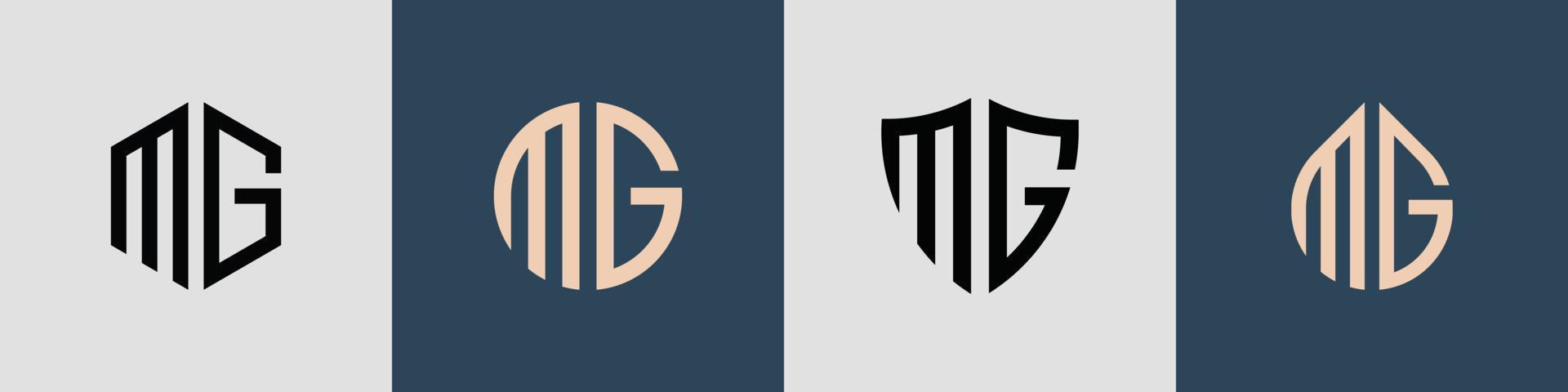 Creative simple Initial Letters MG Logo Designs Bundle. 13528952 Vector ... Creative simple Initial Letters MG Logo Designs Bundle. 13528952 Vector ...