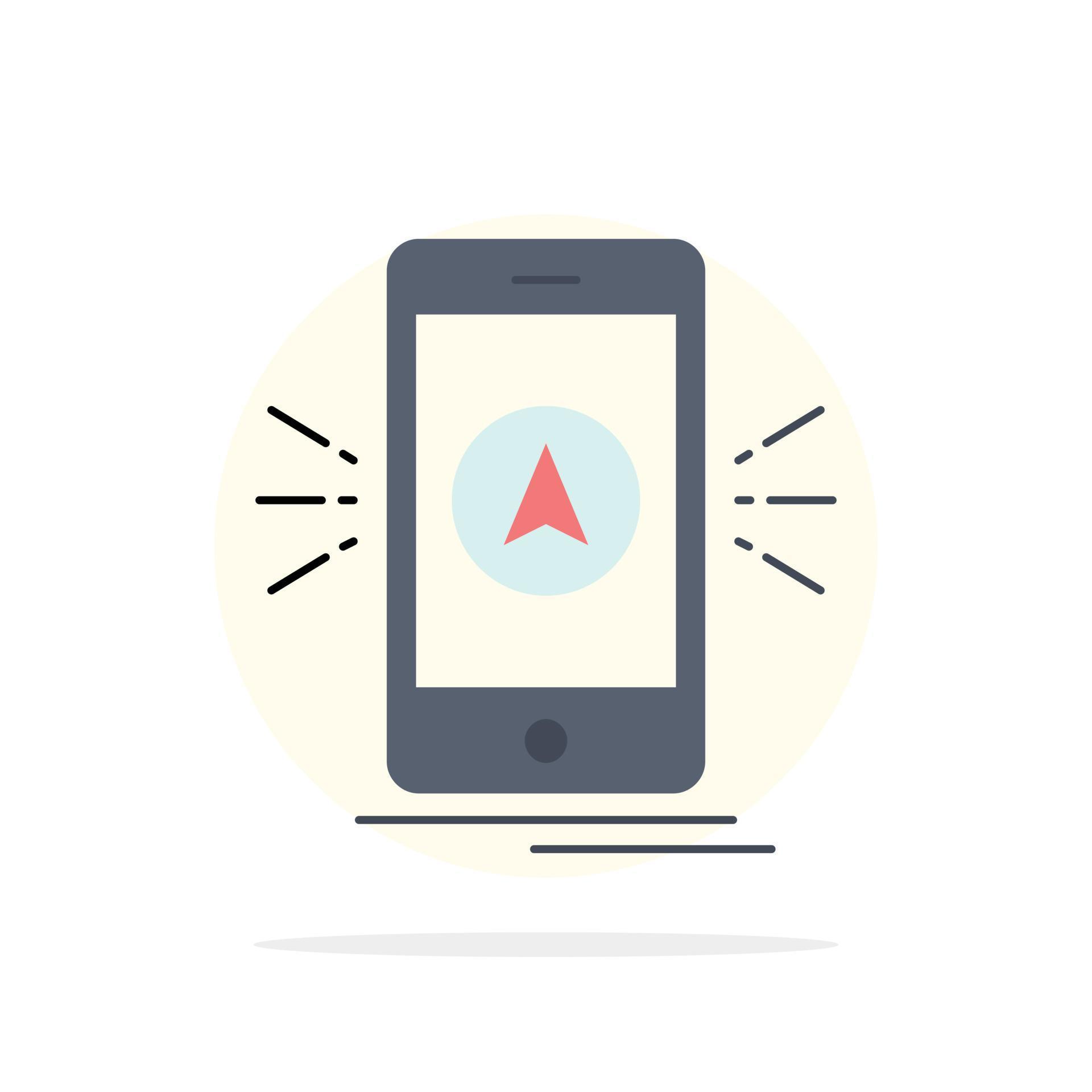 Navigation App Camping Gps Location Flat Color Icon Vector 13532085 Vector Art At Vecteezy