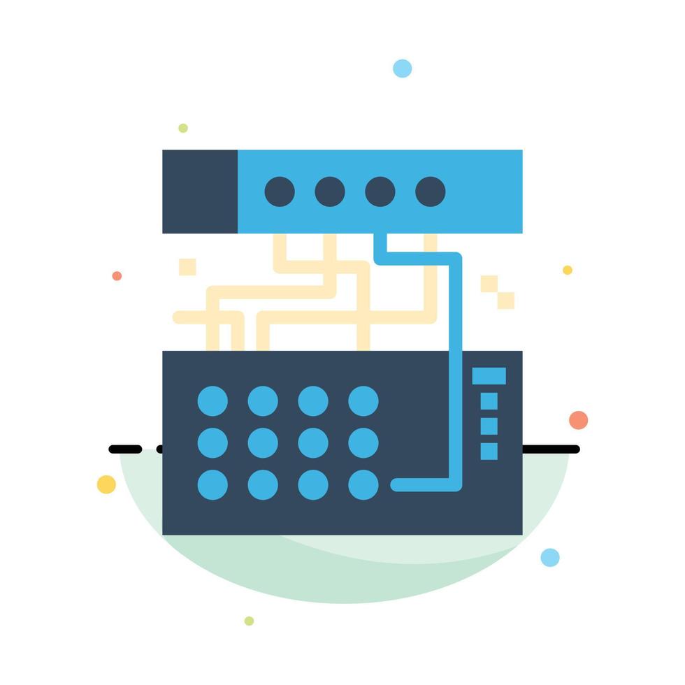 Analog Connection Device Module Sound Abstract Flat Color Icon Template 13535695 Vector Art At
