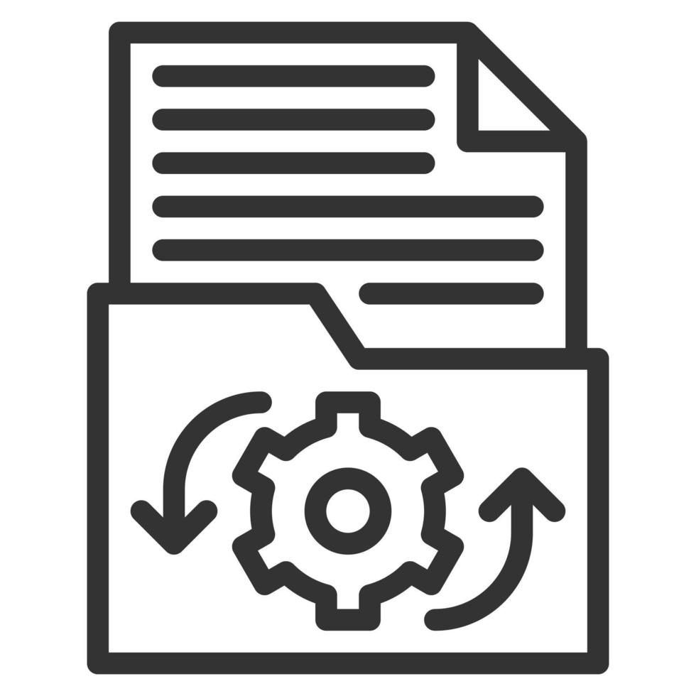 documentation icon line vector illustration 13537215 Vector Art at Vecteezy