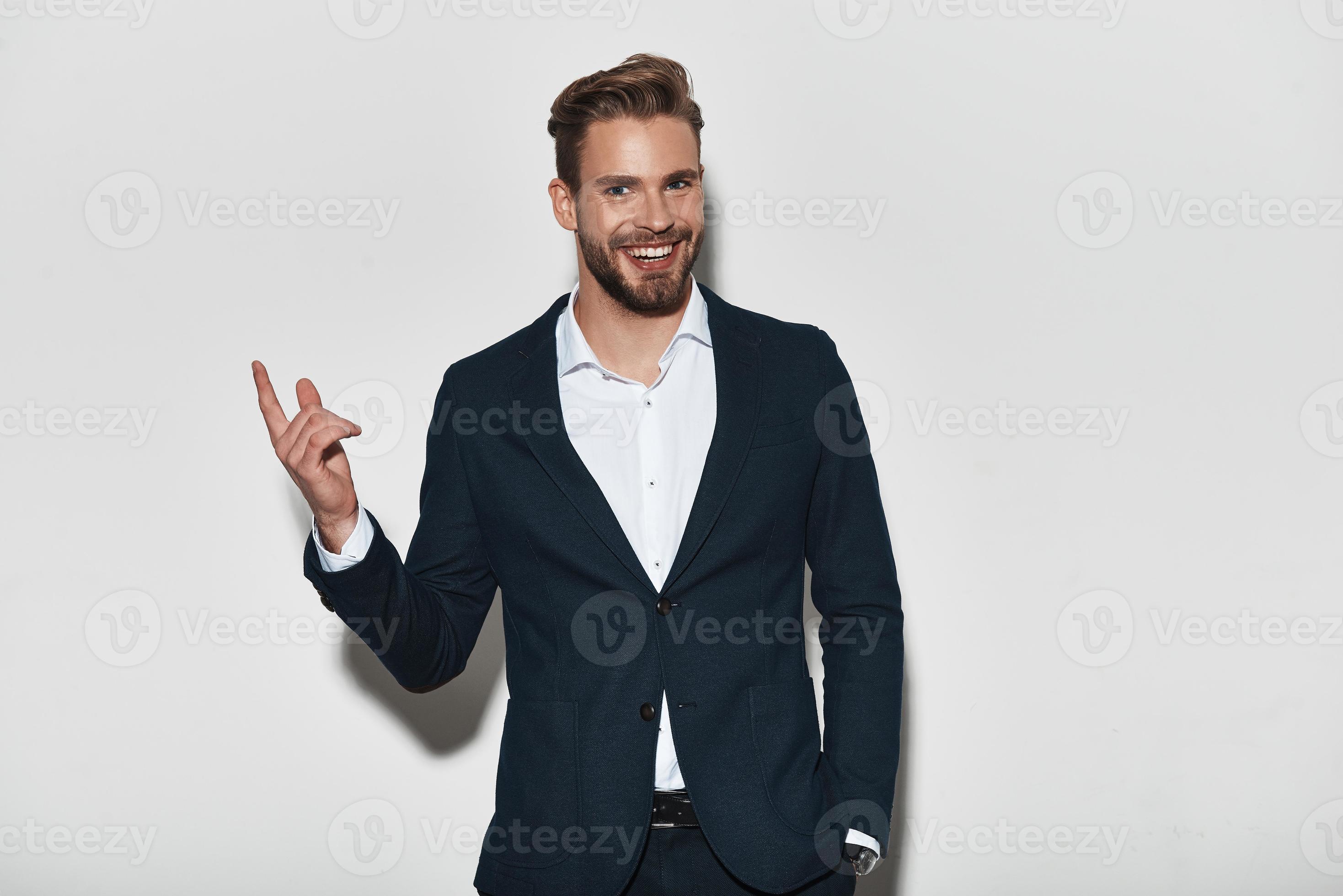 Man in suit 13538538 Stock Photo at Vecteezy