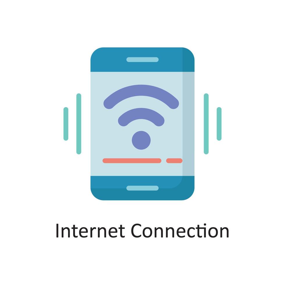 Internet Connection Vector Flat Icon Design illustration. Cloud ... Internet Connection Vector Flat Icon Design illustration. Cloud ...