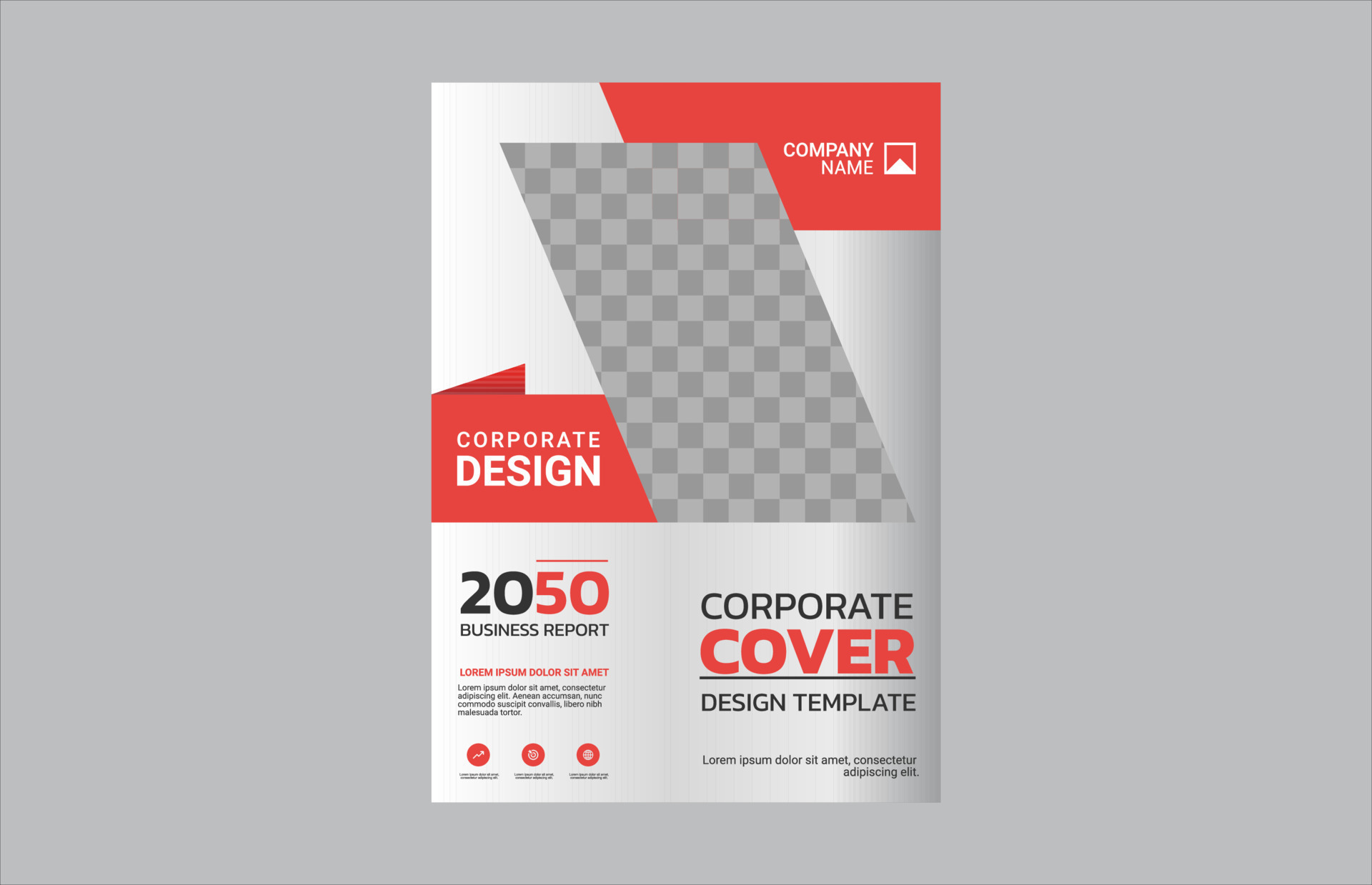 Modern business annual report template 13543270 Vector Art at Vecteezy