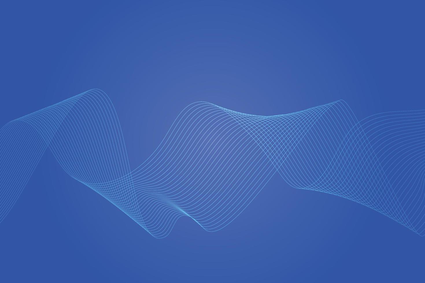 Abstract line wave blue gradient background. Modern colorful wavy line ...
