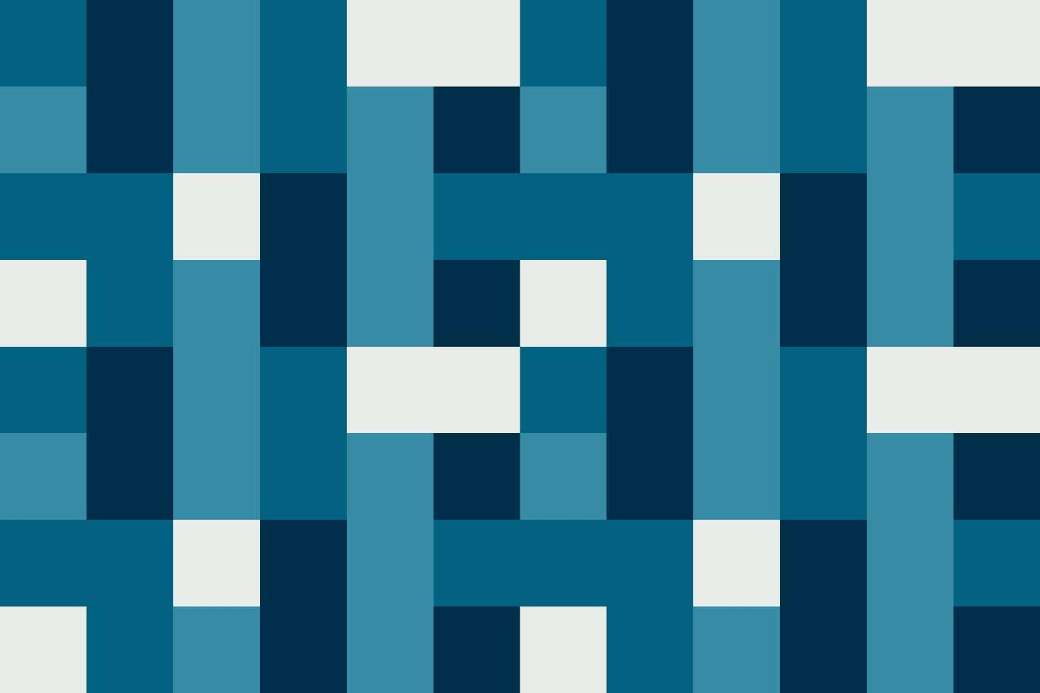 Geometric Pattern Seamless Blue Color With Square And Rectangle Vector Illustration 13546901