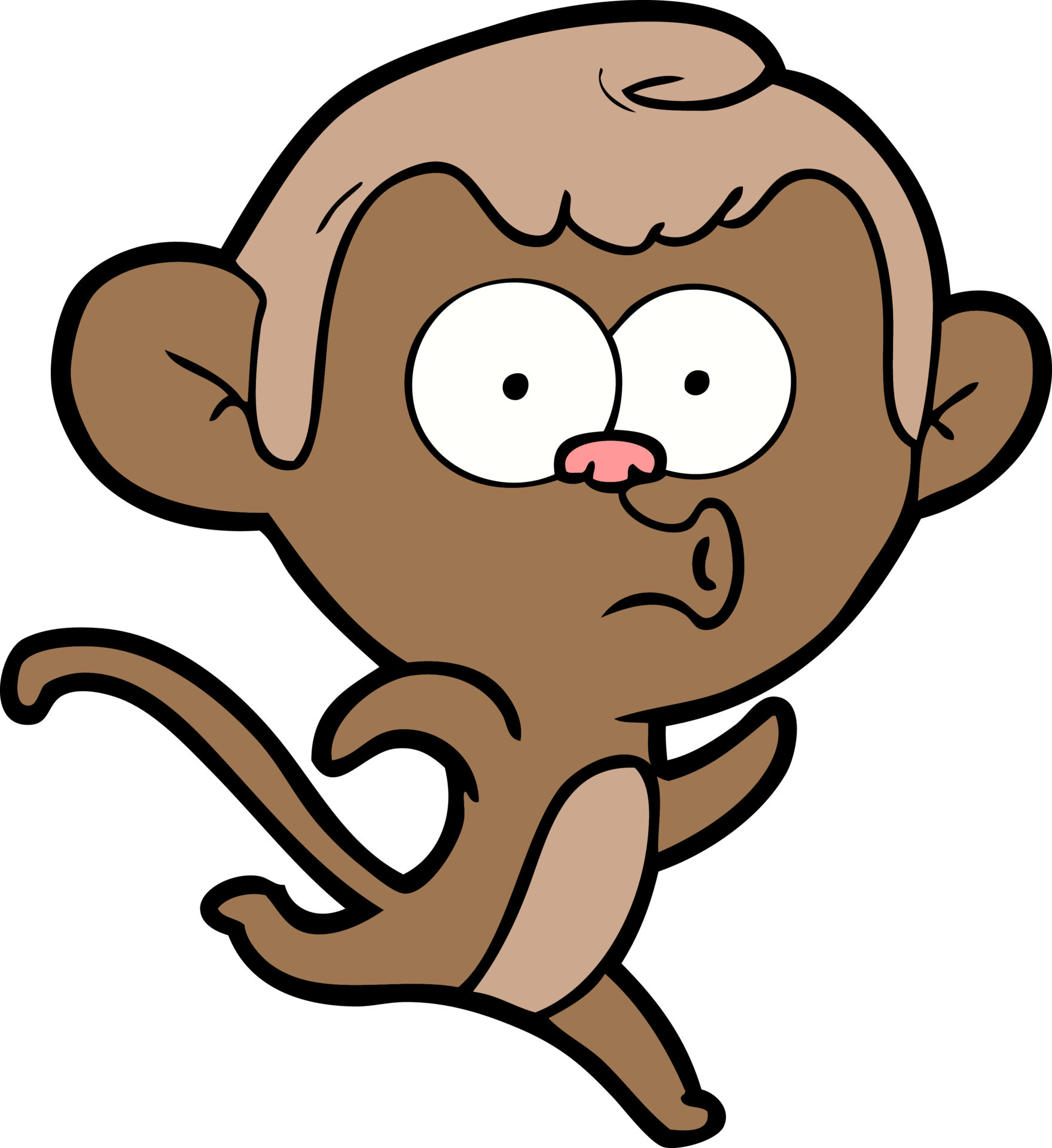 personaje de vector mokey en estilo de dibujos animados 13549934 Vector en Vecteezy