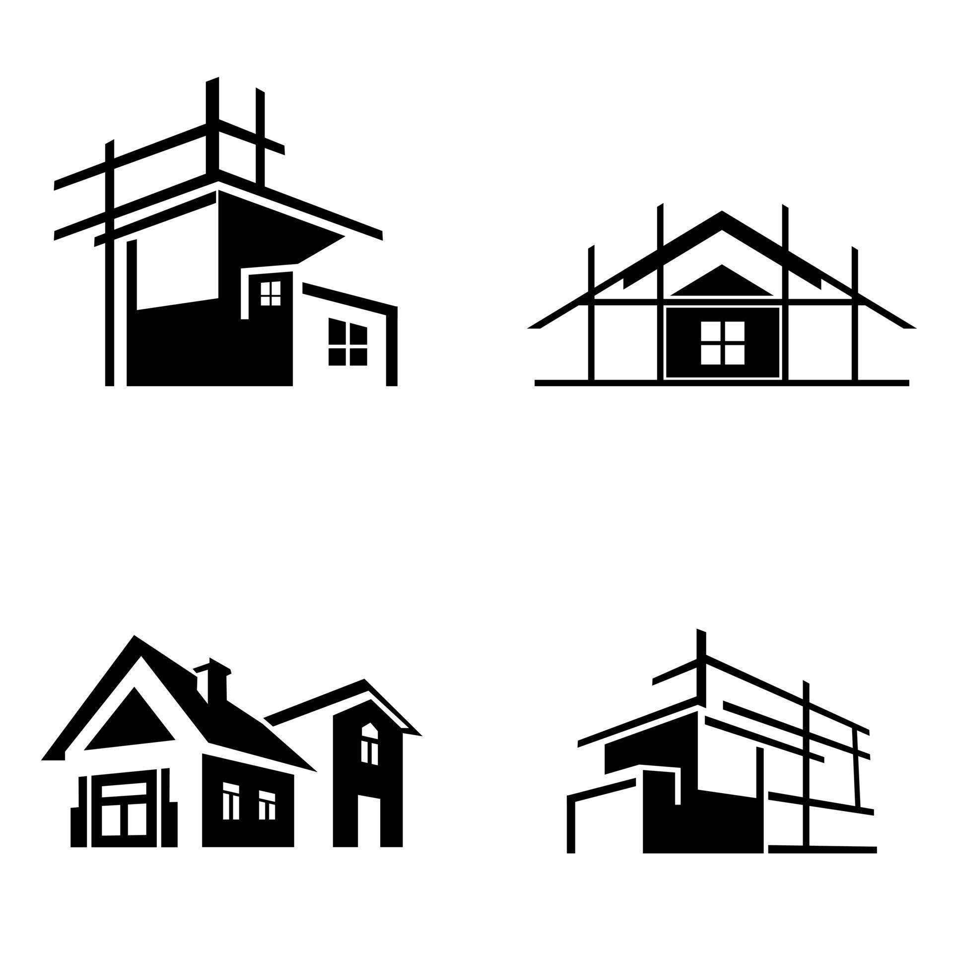 home house concept design free vector illustration 13550241 Vector Art ...