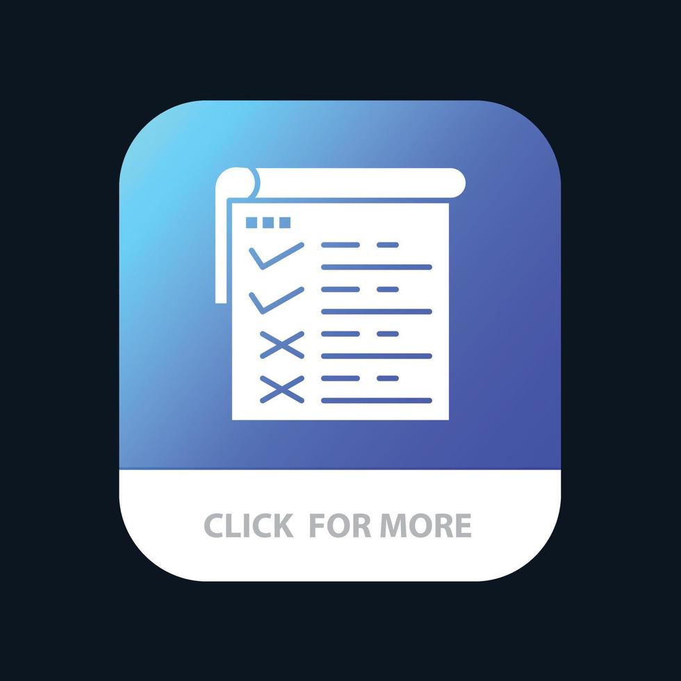 Checklist Testing Report Qa Mobile App Icon Design 13551470 Vector Art