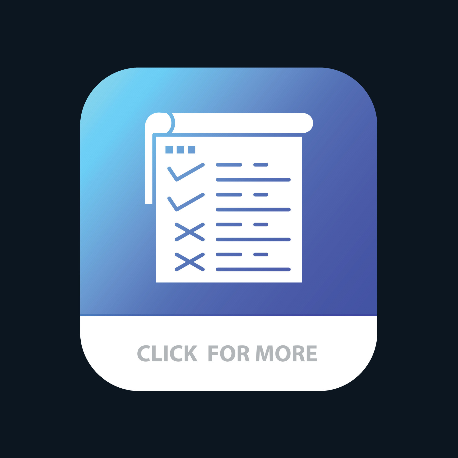 Checklist Testing Report Qa Mobile App Icon Design 13551470 Vector Art At Vecteezy