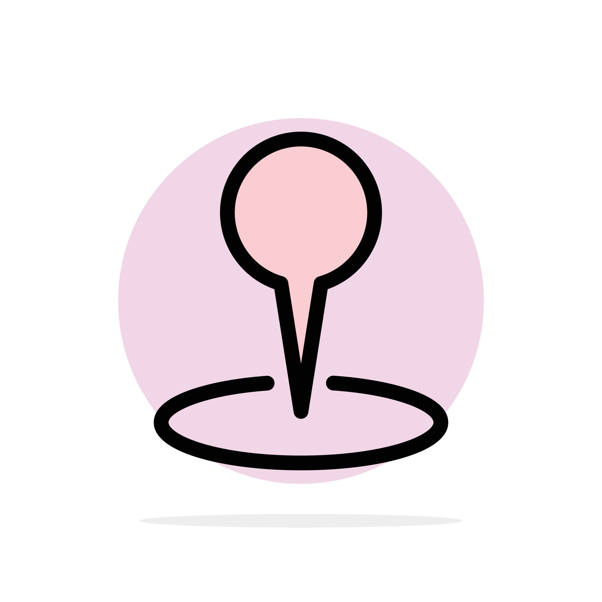 Location Map Marker Pin Abstract Circle Background Flat Color Icon 13552526 Vector Art At Vecteezy