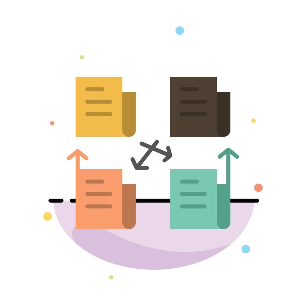 Exchange File Folder Data Privacy Abstract Flat Color Icon Template 13552769 Vector Art at Vecteezy