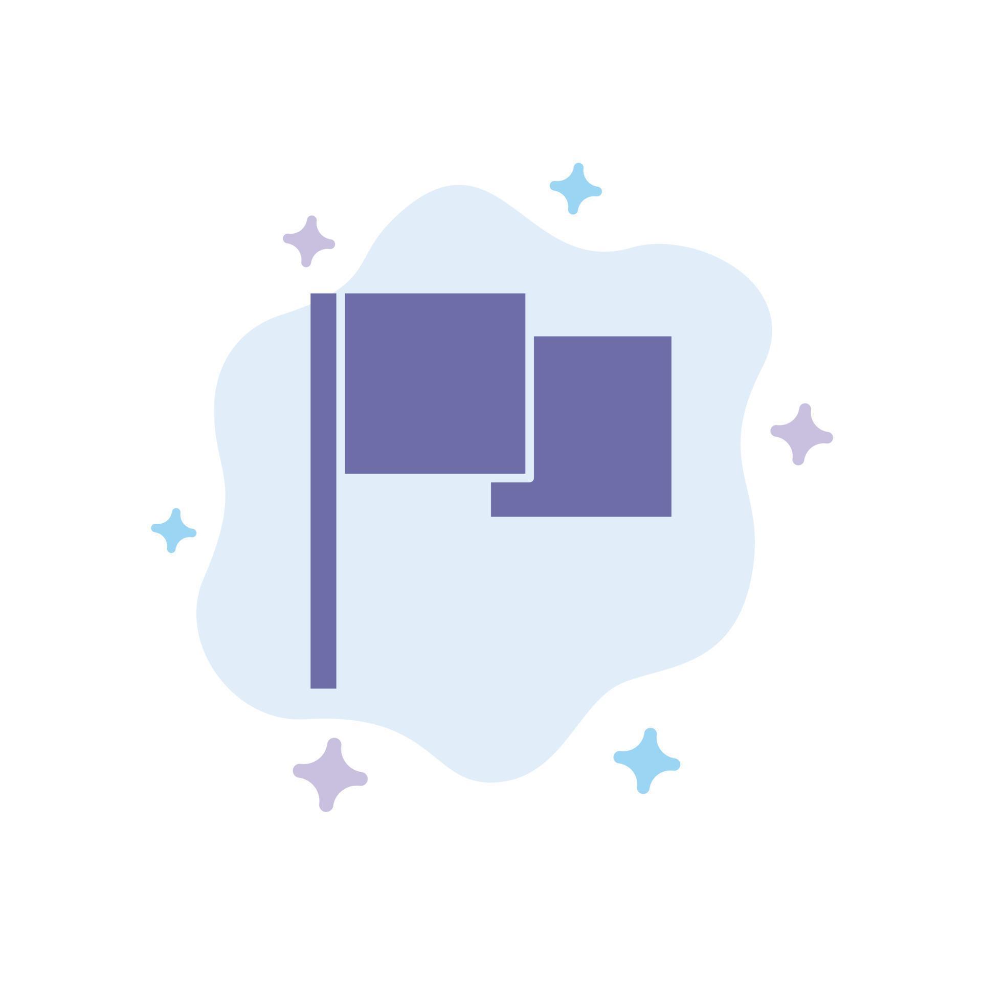 Basic Flag Ui Blue Icon On Abstract Cloud Background 13559132 Vector Art At Vecteezy