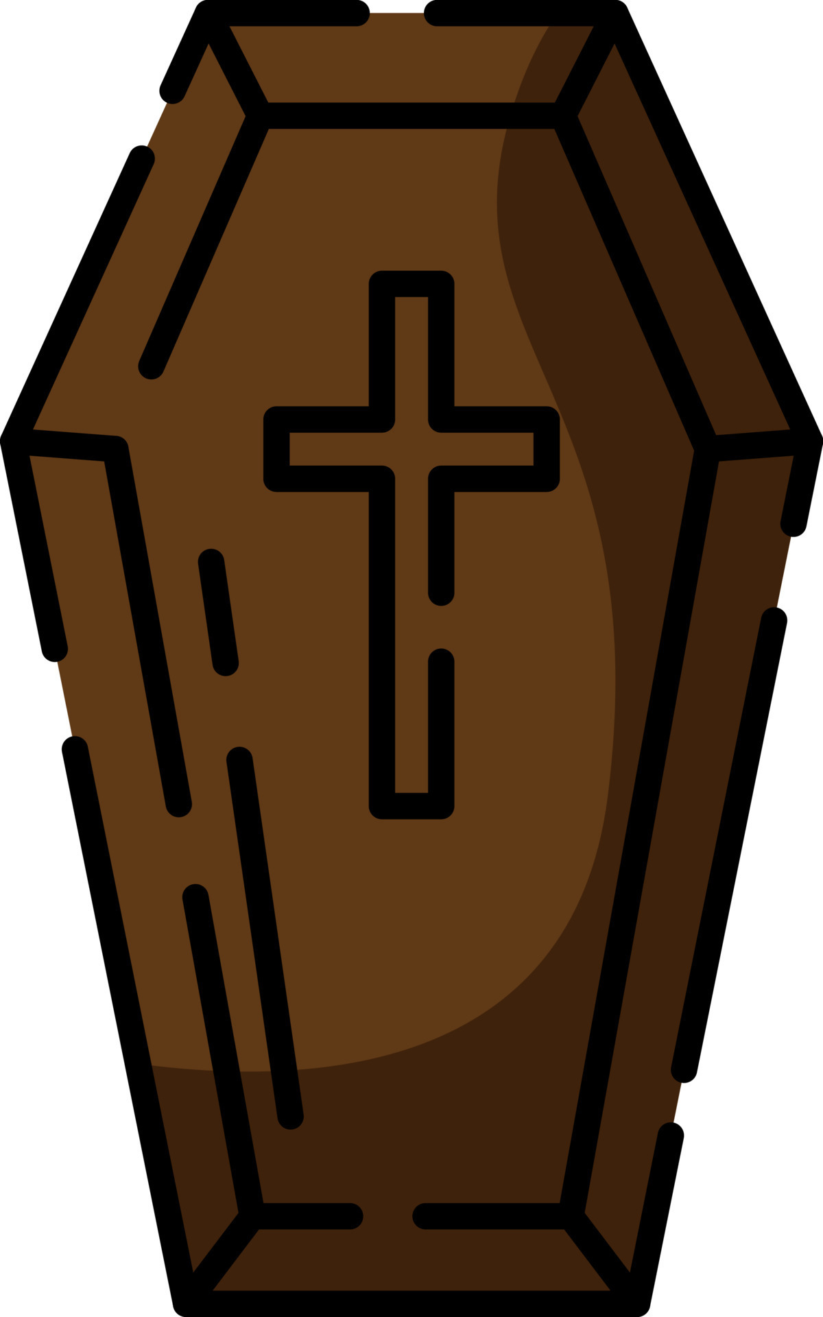 Halloween Coffin Illustration Vector On A White Background 13559422 Vector Art At Vecteezy