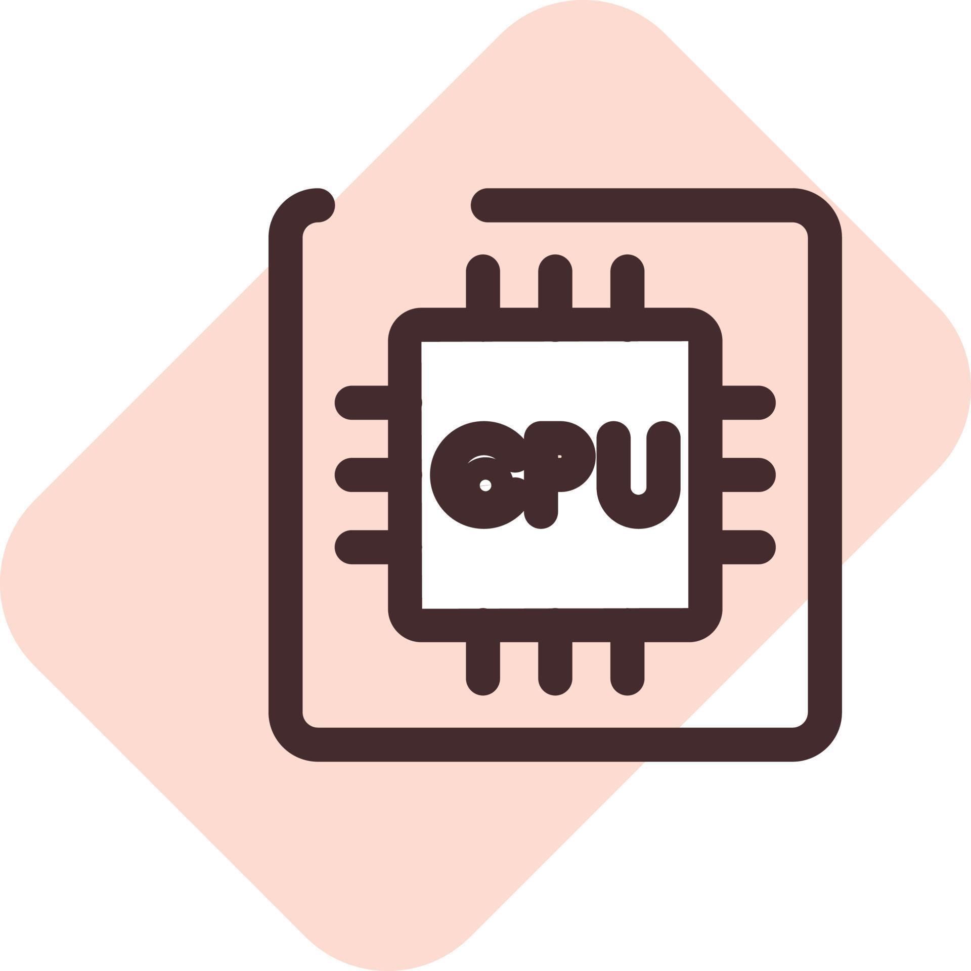Computer cpu, illustration, vector on a white background. 13559963 ...