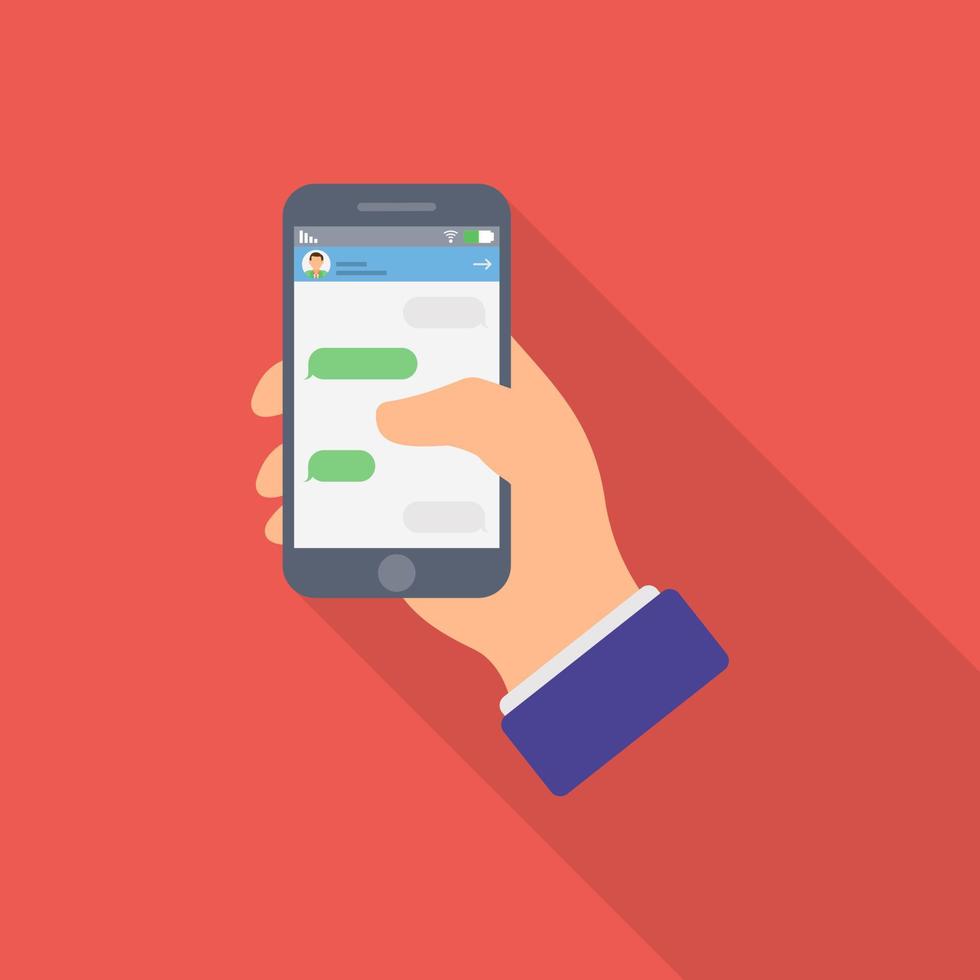 Trendy Text Messaging 13560344 Vector Art at Vecteezy