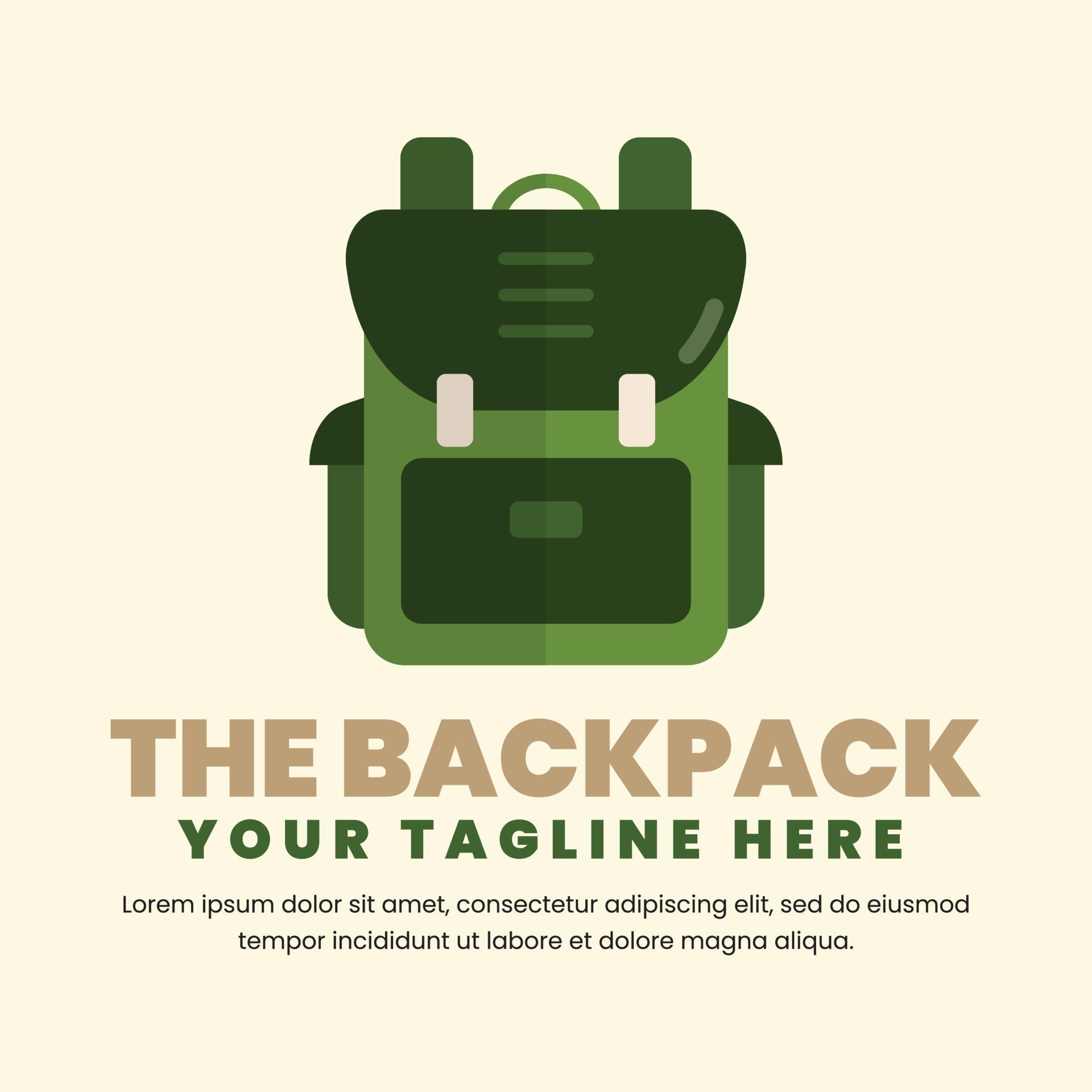 Backpack vector image 13569356 Vector Art at Vecteezy