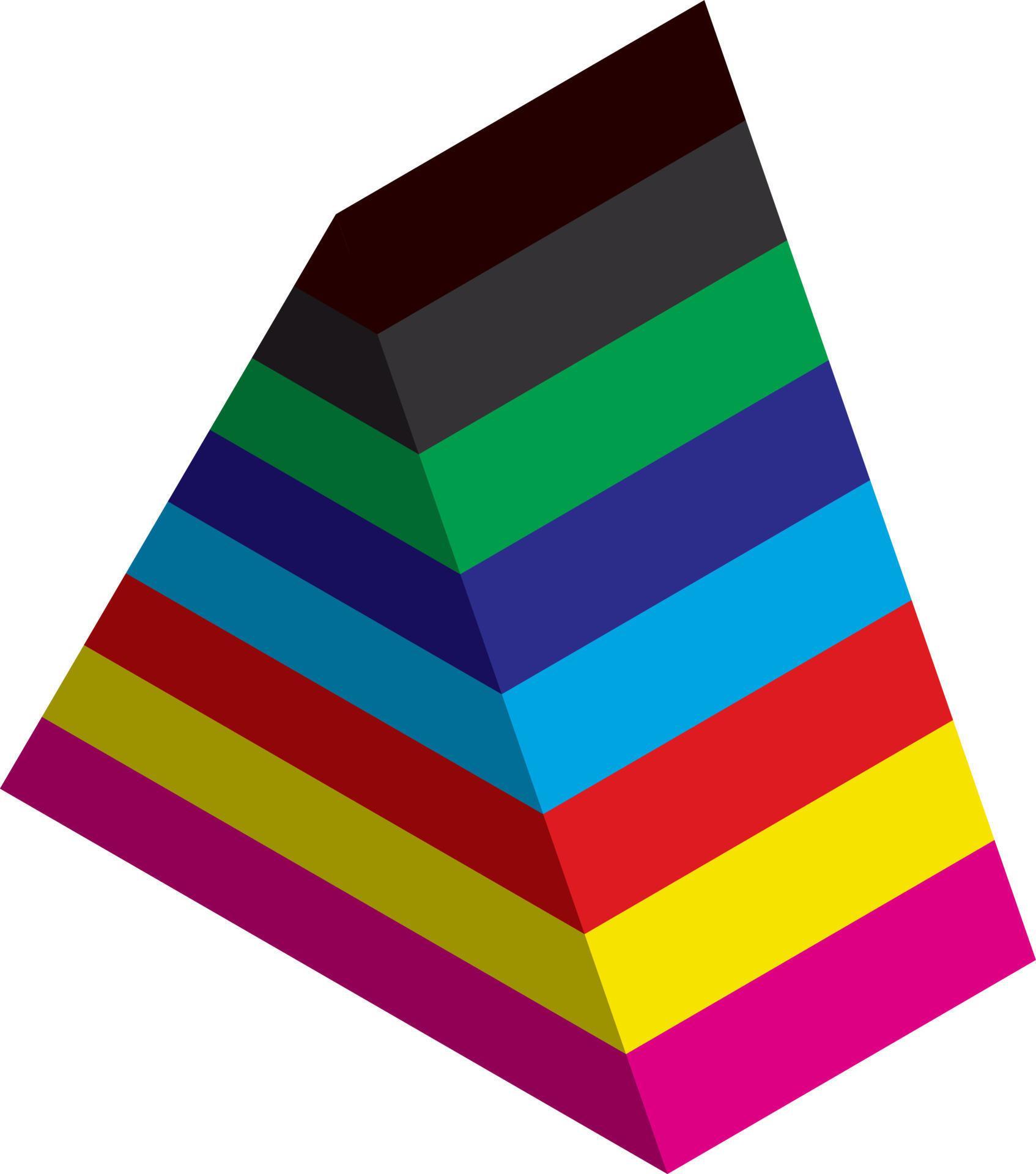 Pyramid diagram, illustration, vector on a white background. 13574186 ...