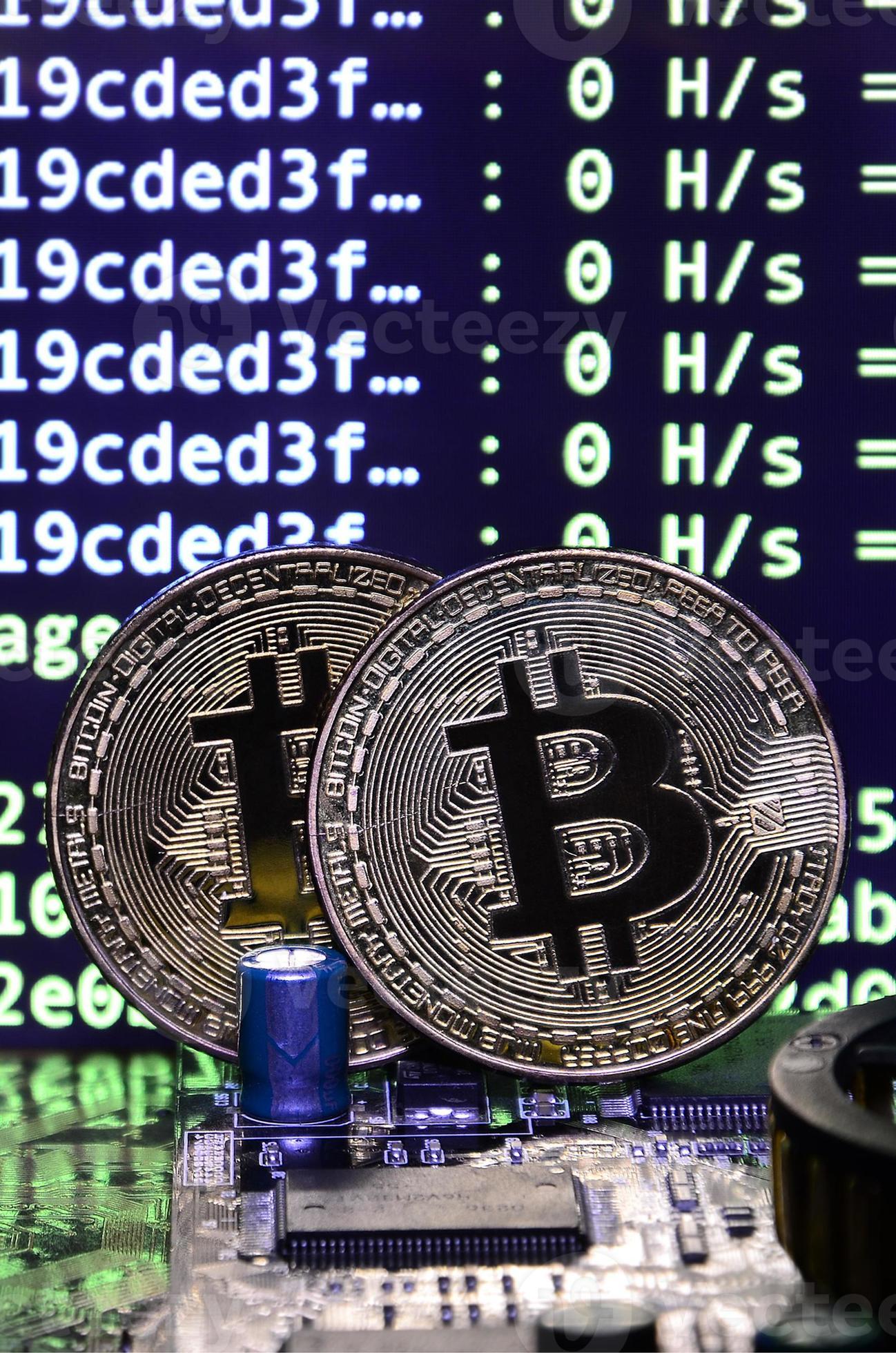 The digital process of cryptocurrency mining by using the GPUs ...