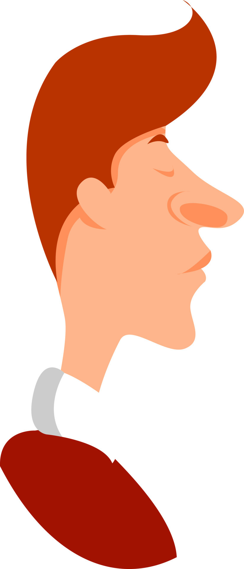 Man With Big Nose Illustration Vector On White Background 13589429 Vector Art At Vecteezy