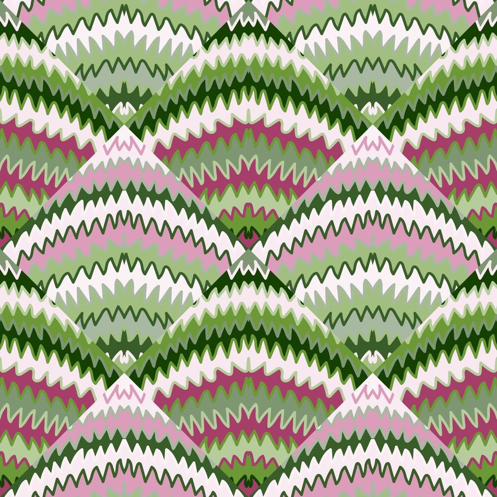 Abstract zig zag striped seamless pattern. Hand drawn sketch lines endless wallpaper. Decorative ...