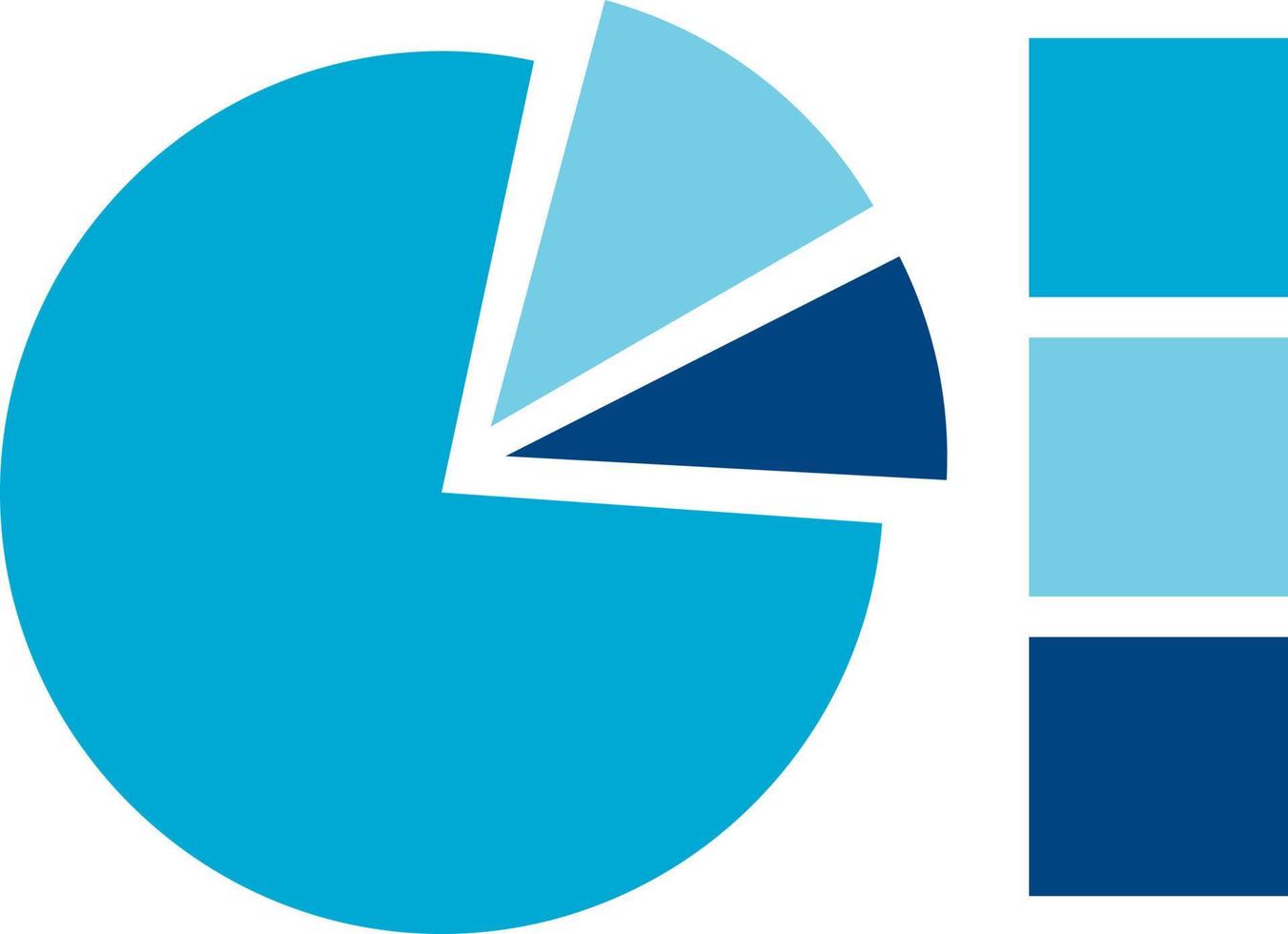 Analytics circle diagram, illustration, vector, on a white background ...
