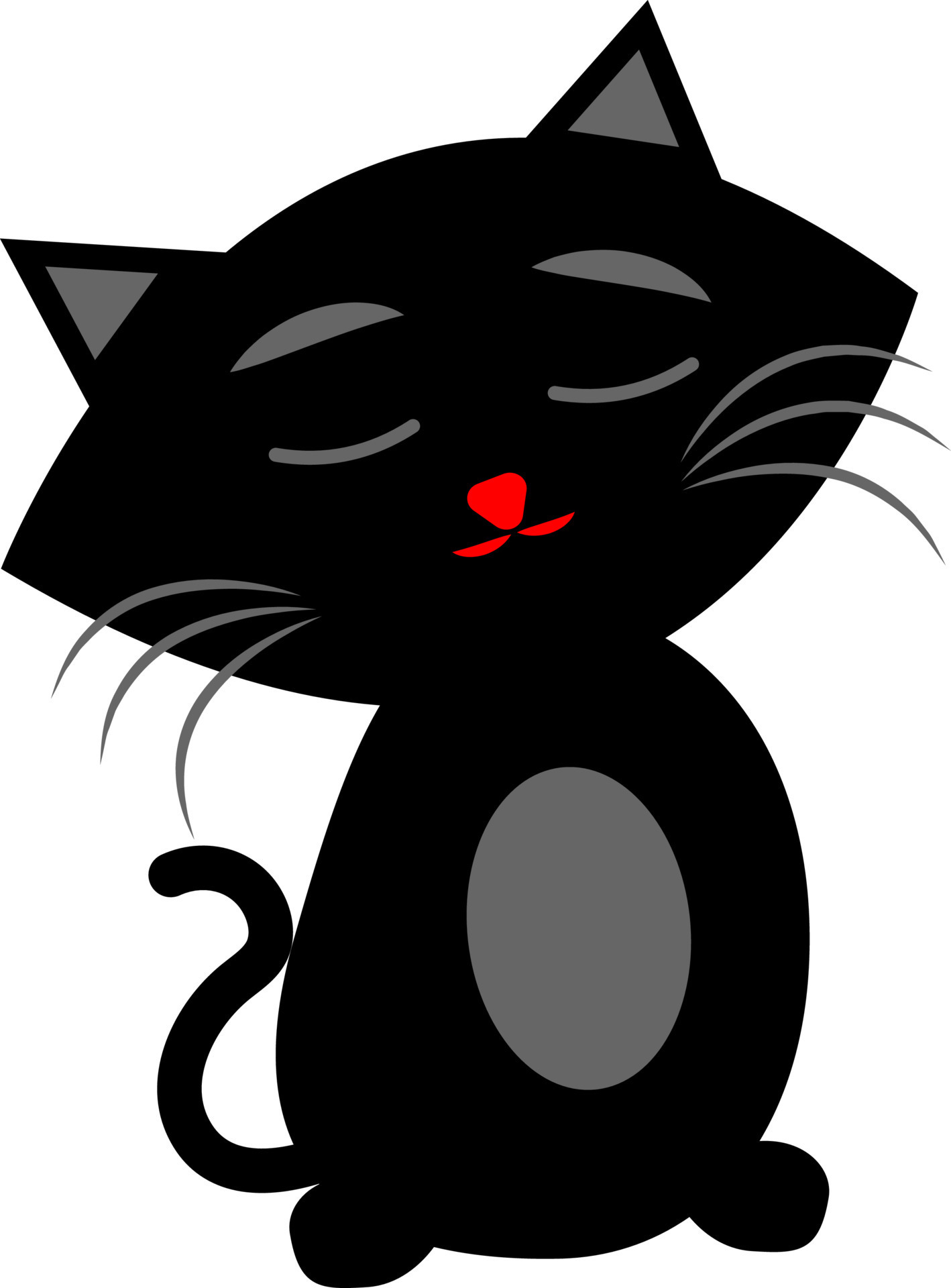 Sleeping Cat Illustration Vector On A White Background 13592388