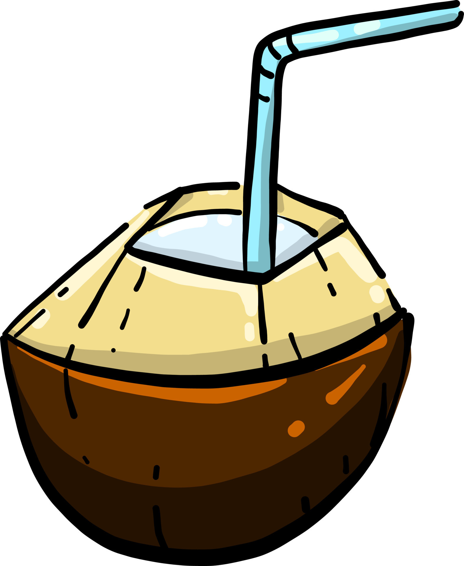 Coconut Cocktail Illustration Vector On White Background 13592618 Vector Art At Vecteezy