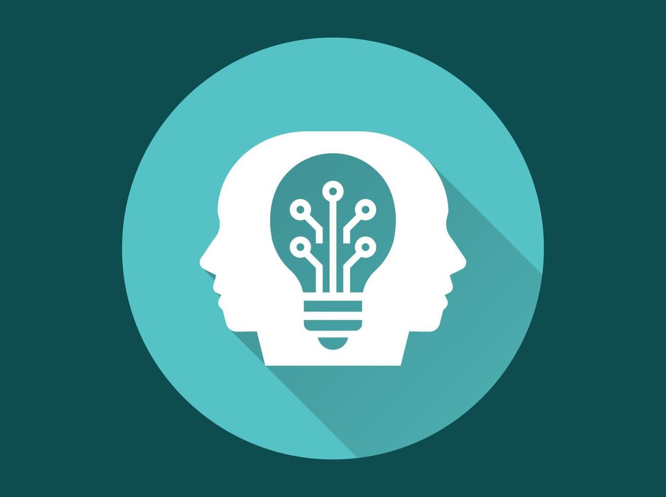 Artificial intelligence icon. Vector illustration. Symbol of algorithm ...