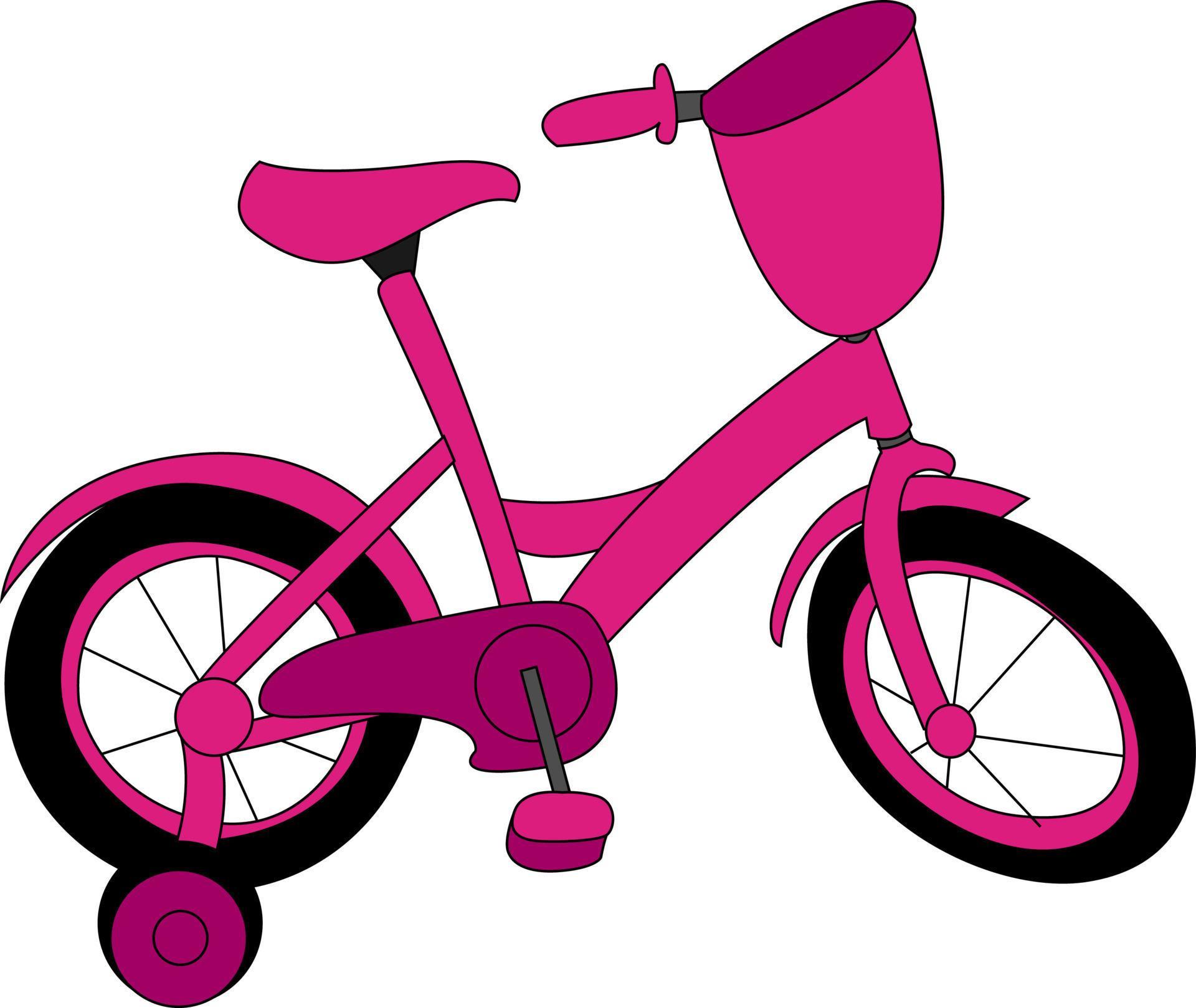 Pink little bike, illustration, vector on white background. 13594492 Vector Art at Vecteezy