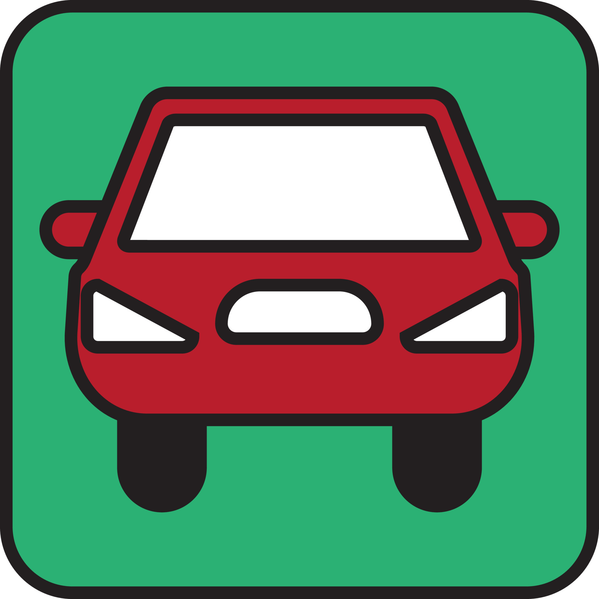 Coche De Transporte Rojo Ilustraci n Vector Sobre Fondo Blanco coche-de-transporte-rojo-ilustraci-n-vector-sobre-fondo-blanco