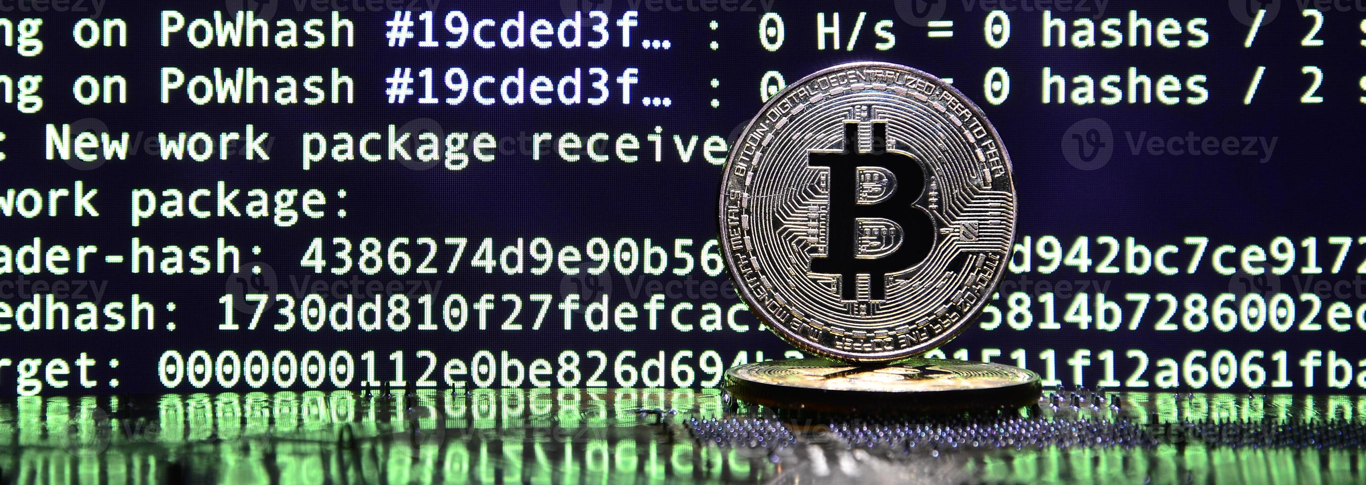The Digital Process Of Cryptocurrency Mining By Using The Gpus Bitcoins And Video Card On A