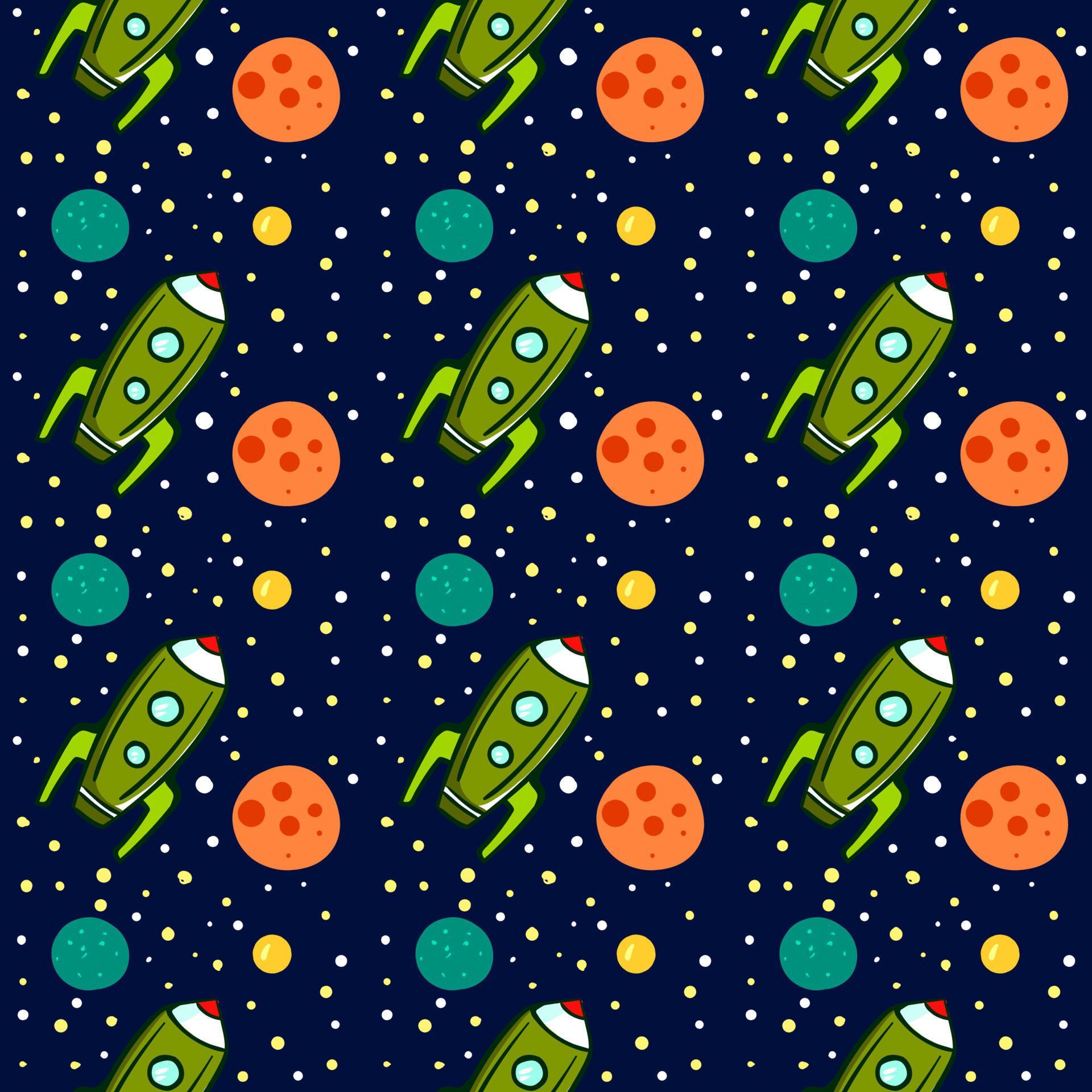 Rockets pattern, illustration, vector on white background 13608295 Vector Art at Vecteezy