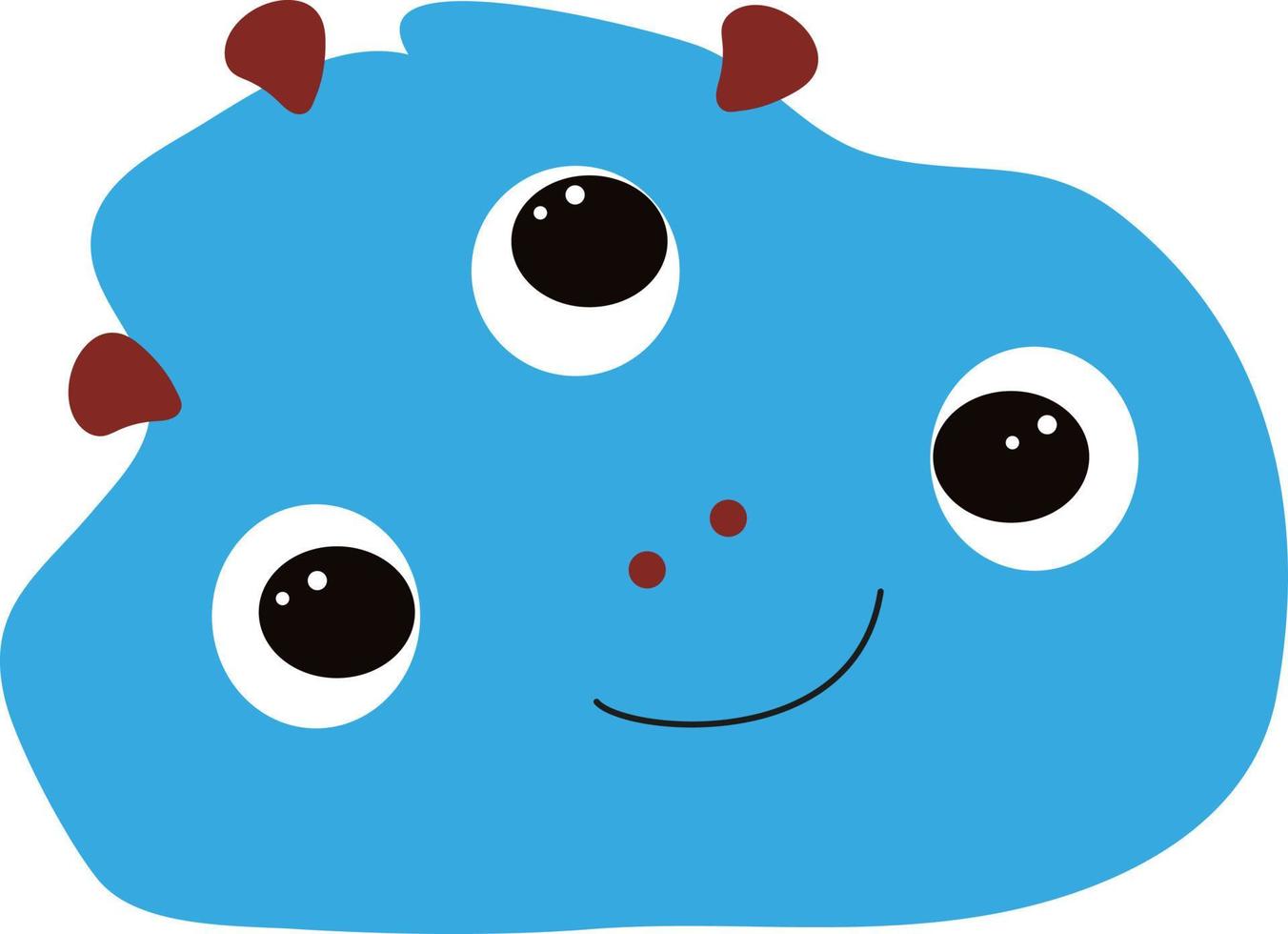 Blue Monster Illustration Vector On A White Background 13609840 Vector Art At Vecteezy