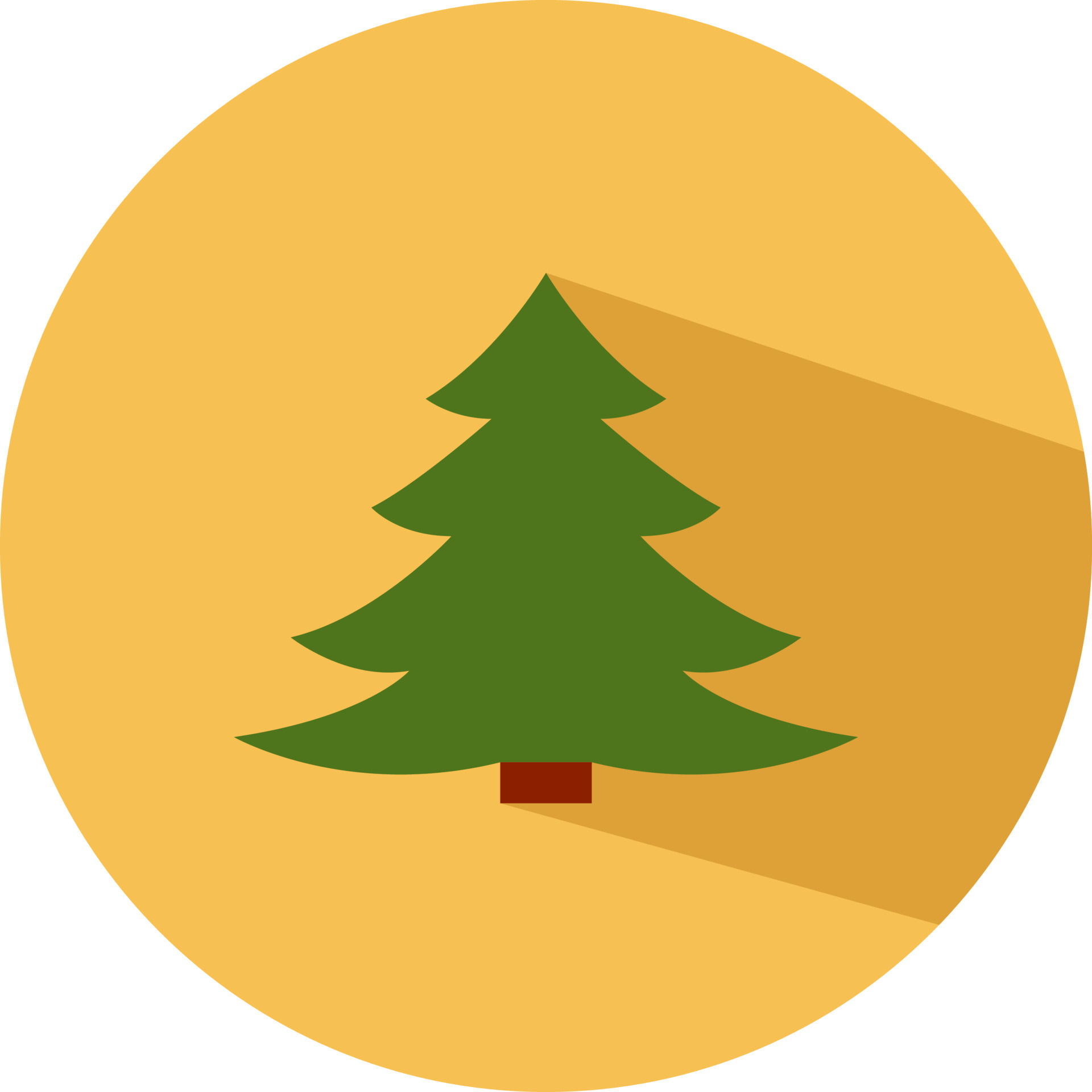 Green pine tree, illustration, vector on white background. 13610253 ...