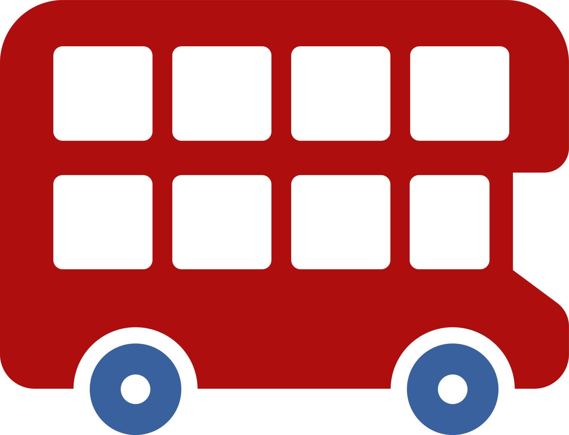 Englands red bus, icon illustration, vector on white background 13610833 Vector Art at Vecteezy