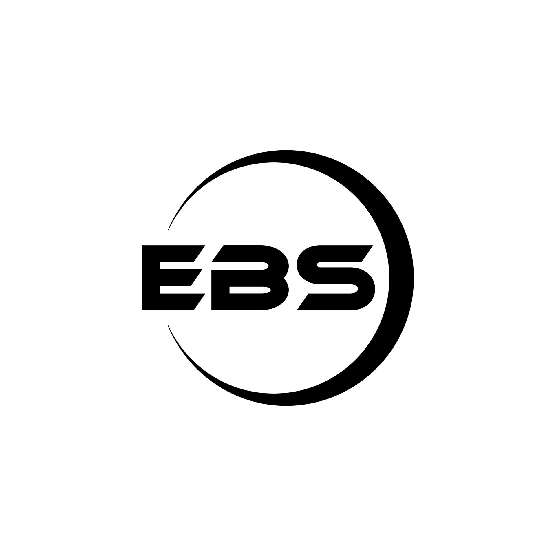 diseño de logotipo de letra ebs en ilustración. logotipo vectorial, diseños de caligrafía para ...