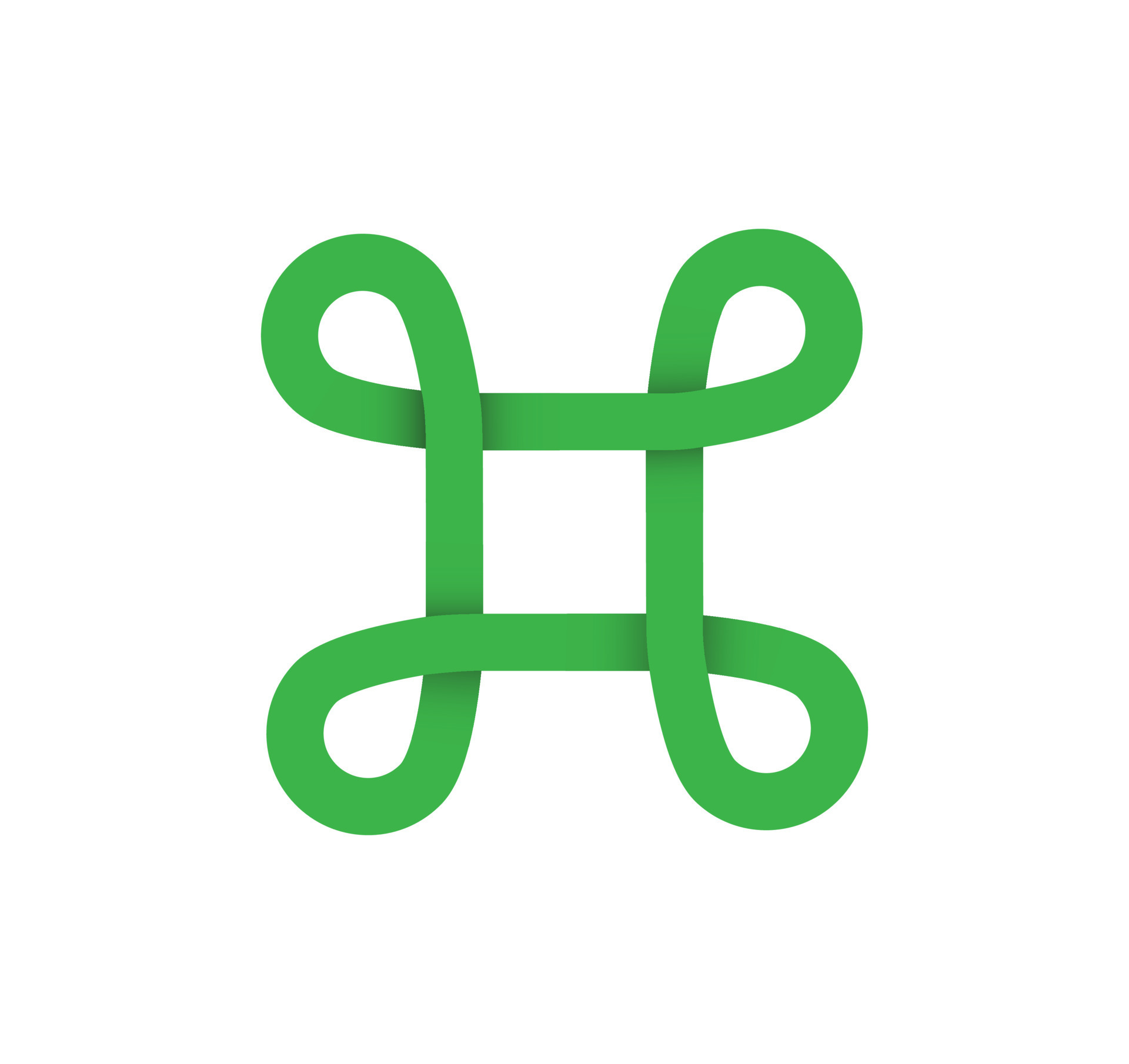 Infinity square loop. Infinity line around circular square. Modern natural endless loop ...