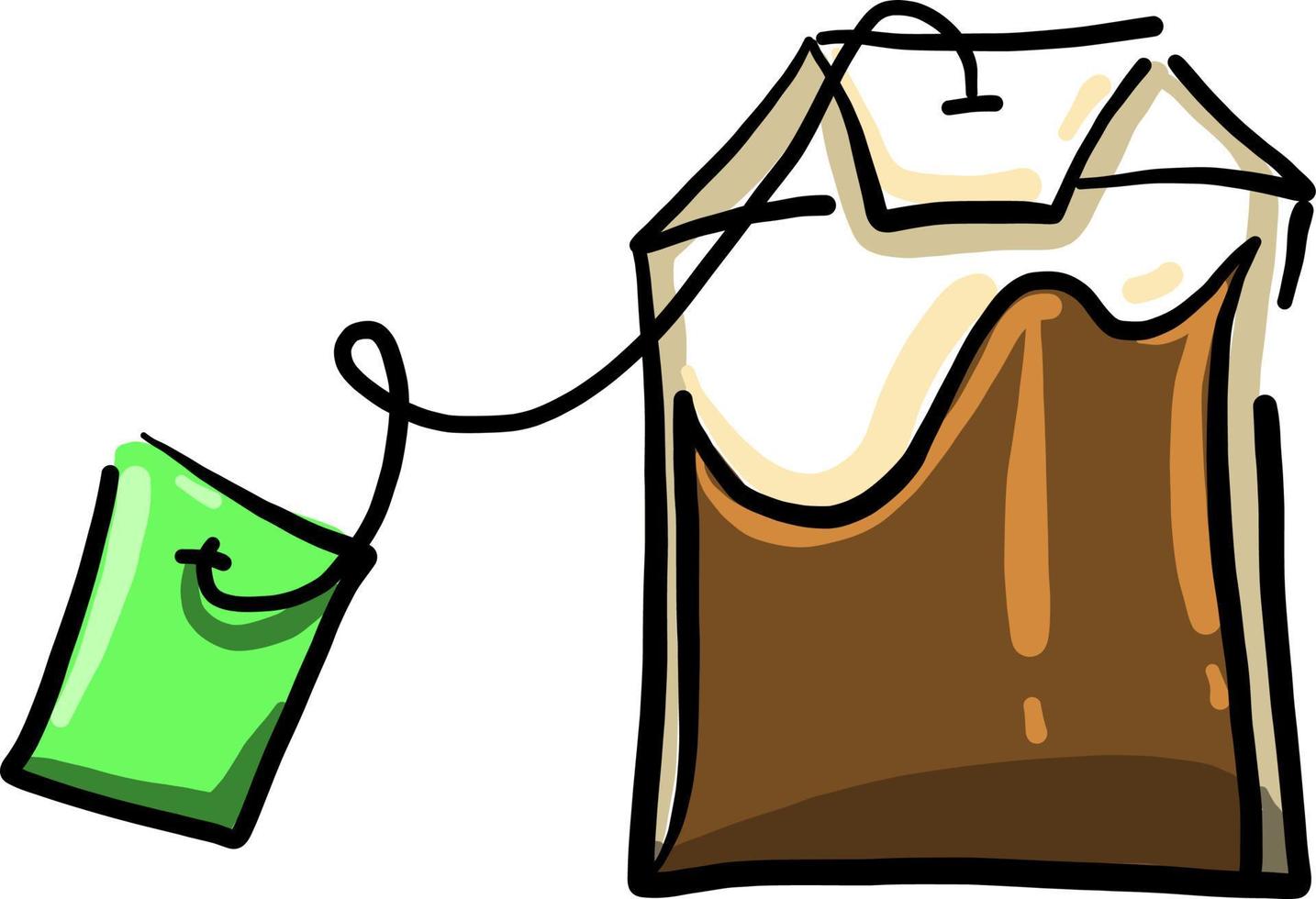 Tea Bag Illustration Vector On White Background 13630477 Vector Art At Vecteezy