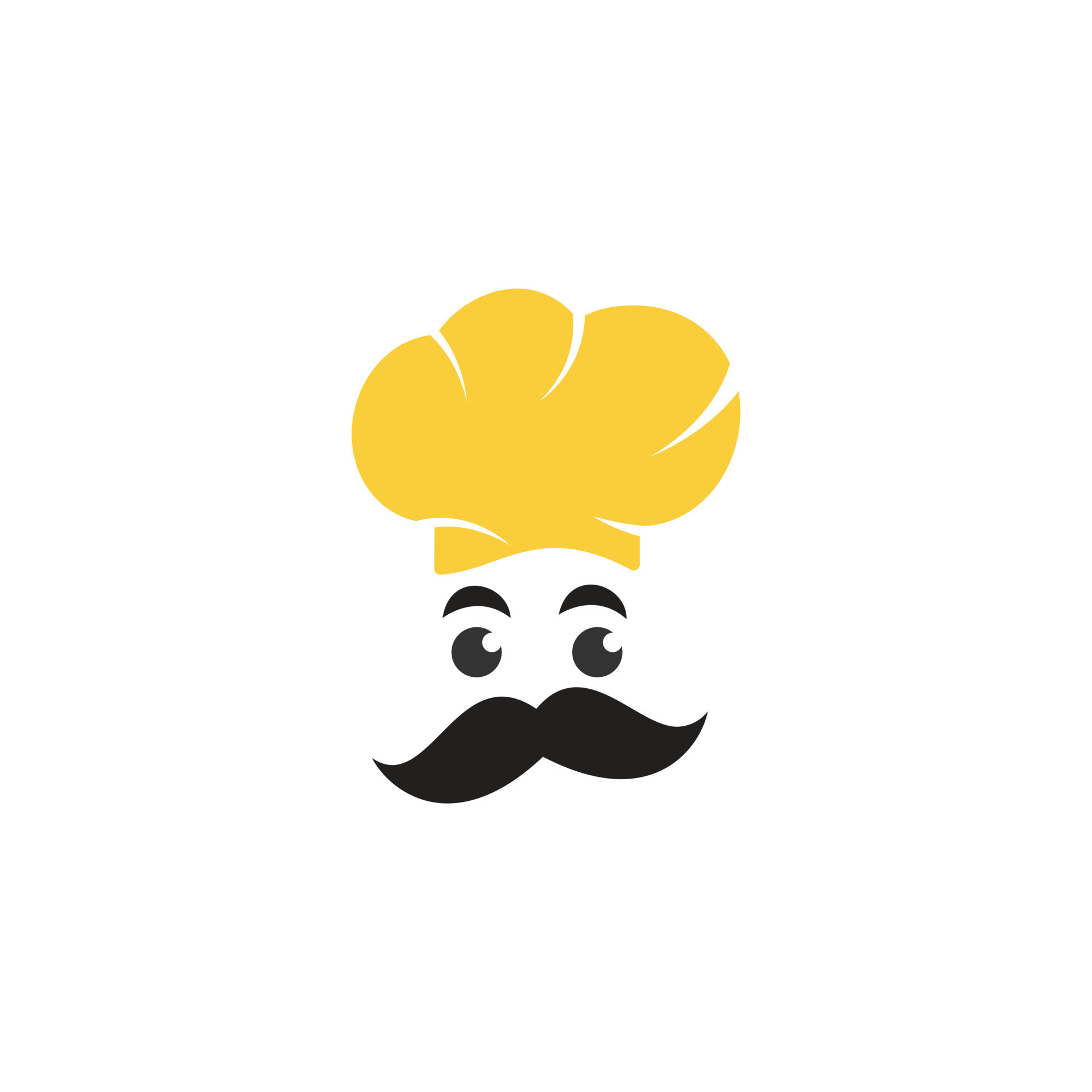 Master chef vector logo design. Head chef with mustache and beard ...