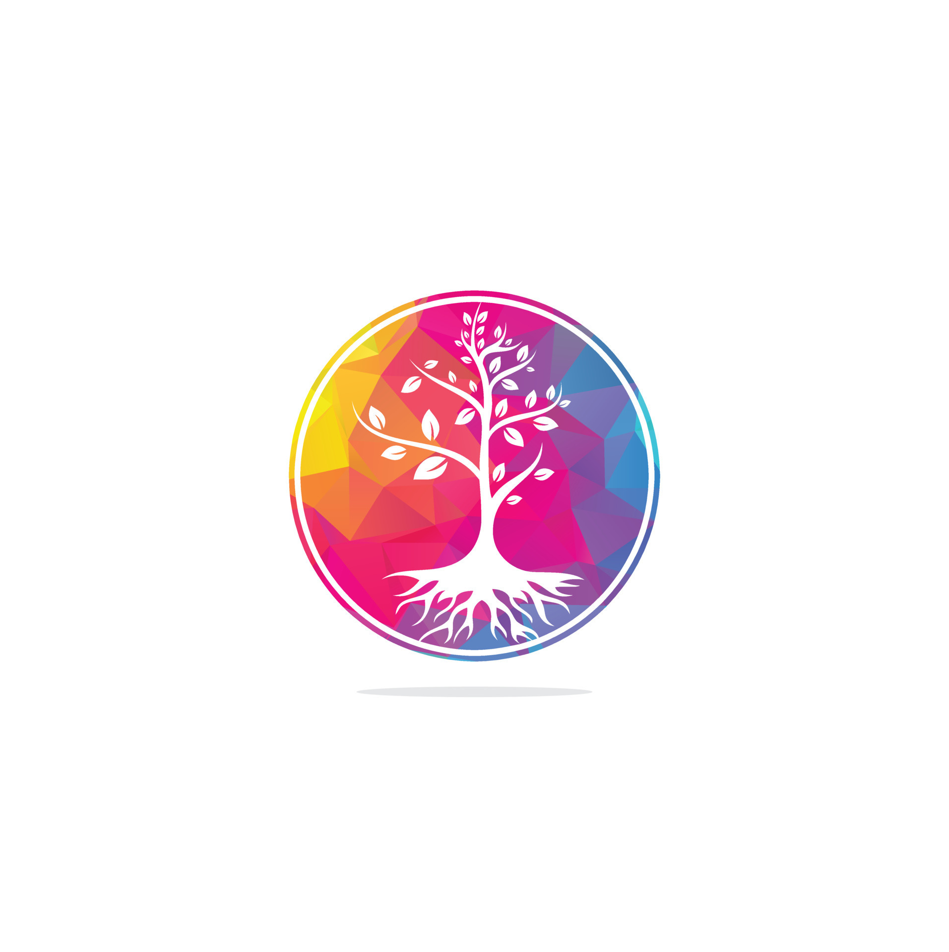 Tree Roots Vector Logo Design Vector Tree With Roots Logo Element 13635796 Vector Art At Vecteezy