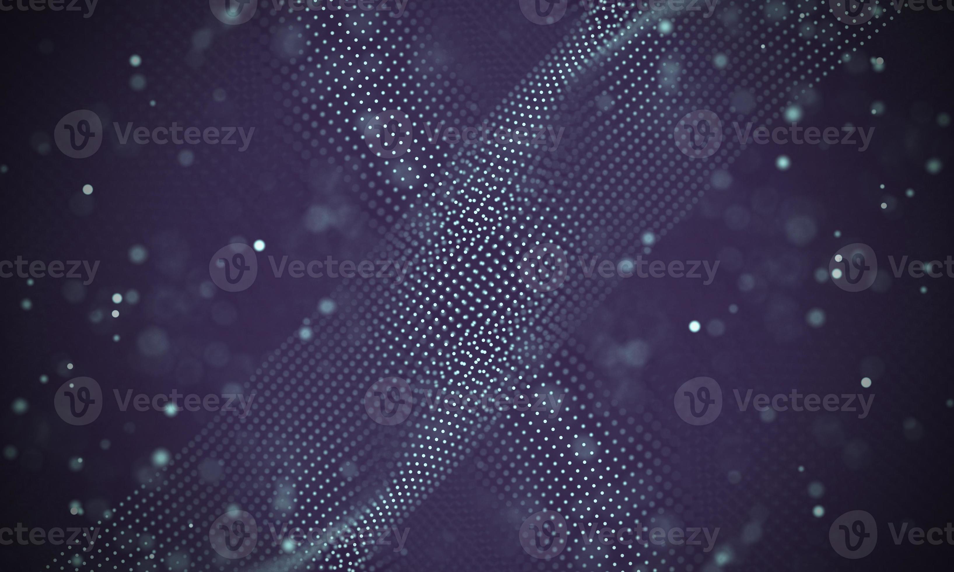 Data technology abstract futuristic illustration . Low poly shape with connecting dots and lines ...