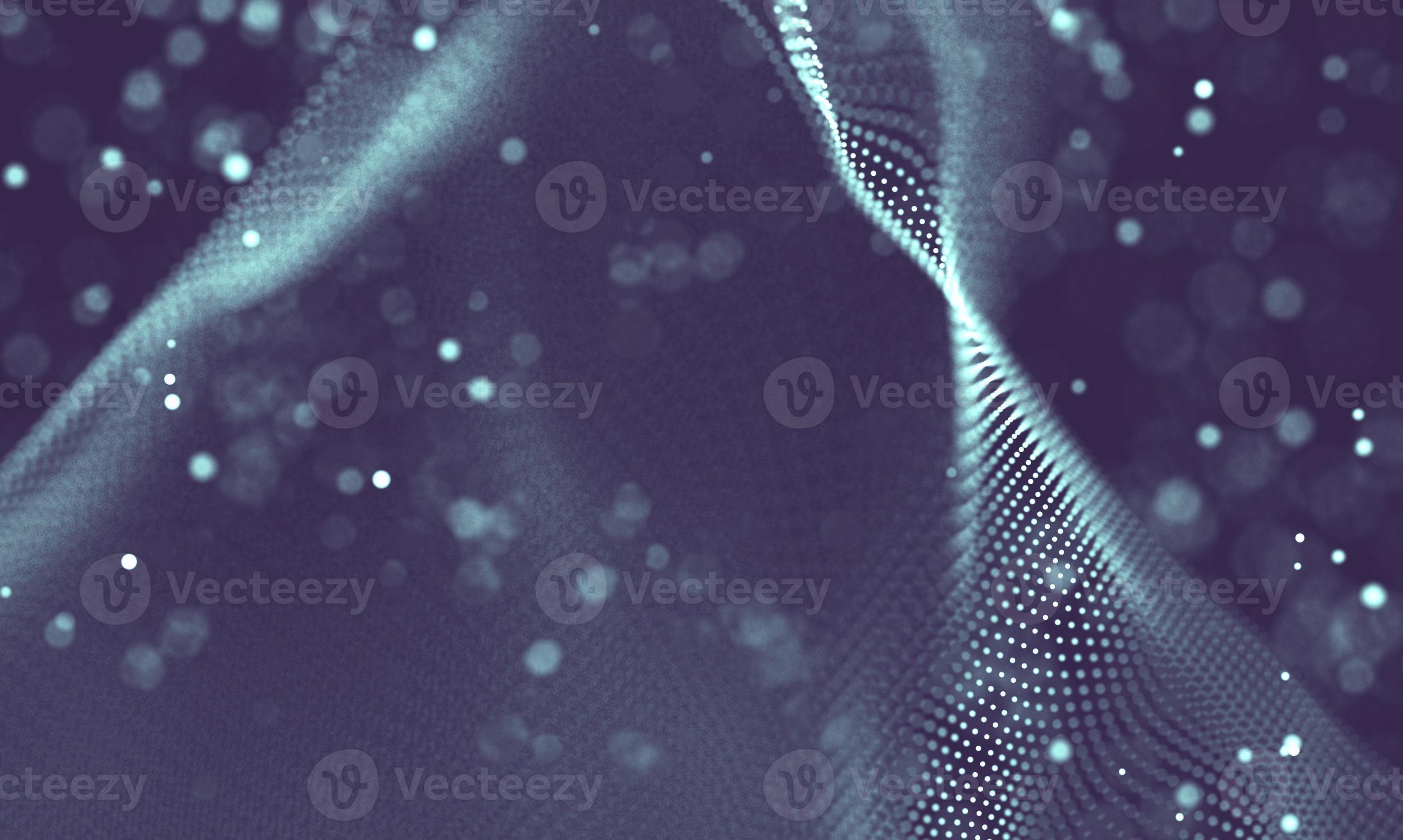 Data technology abstract futuristic illustration . Low poly shape with connecting dots and lines ...