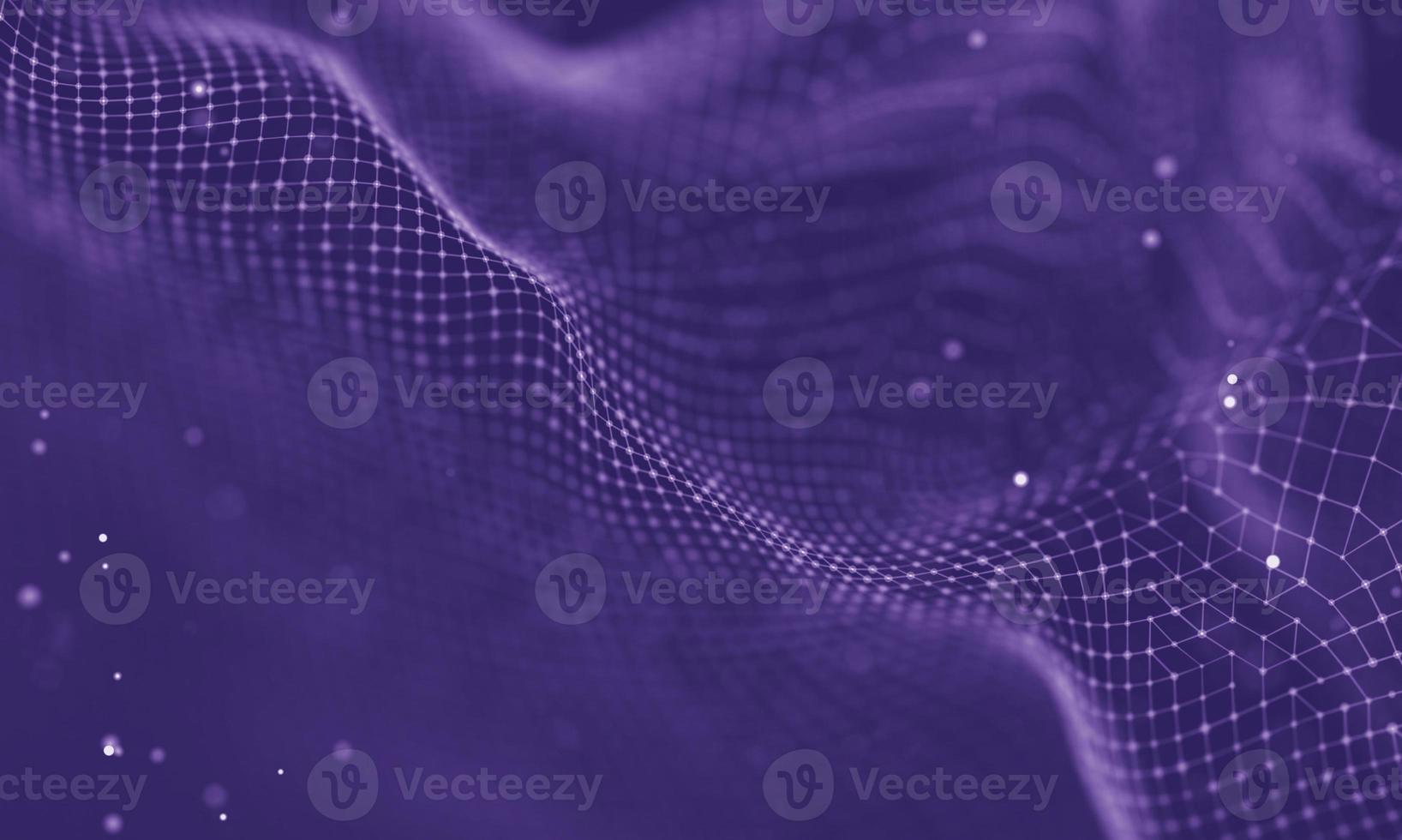 Data technology abstract futuristic illustration . Low poly shape with connecting dots and lines ...