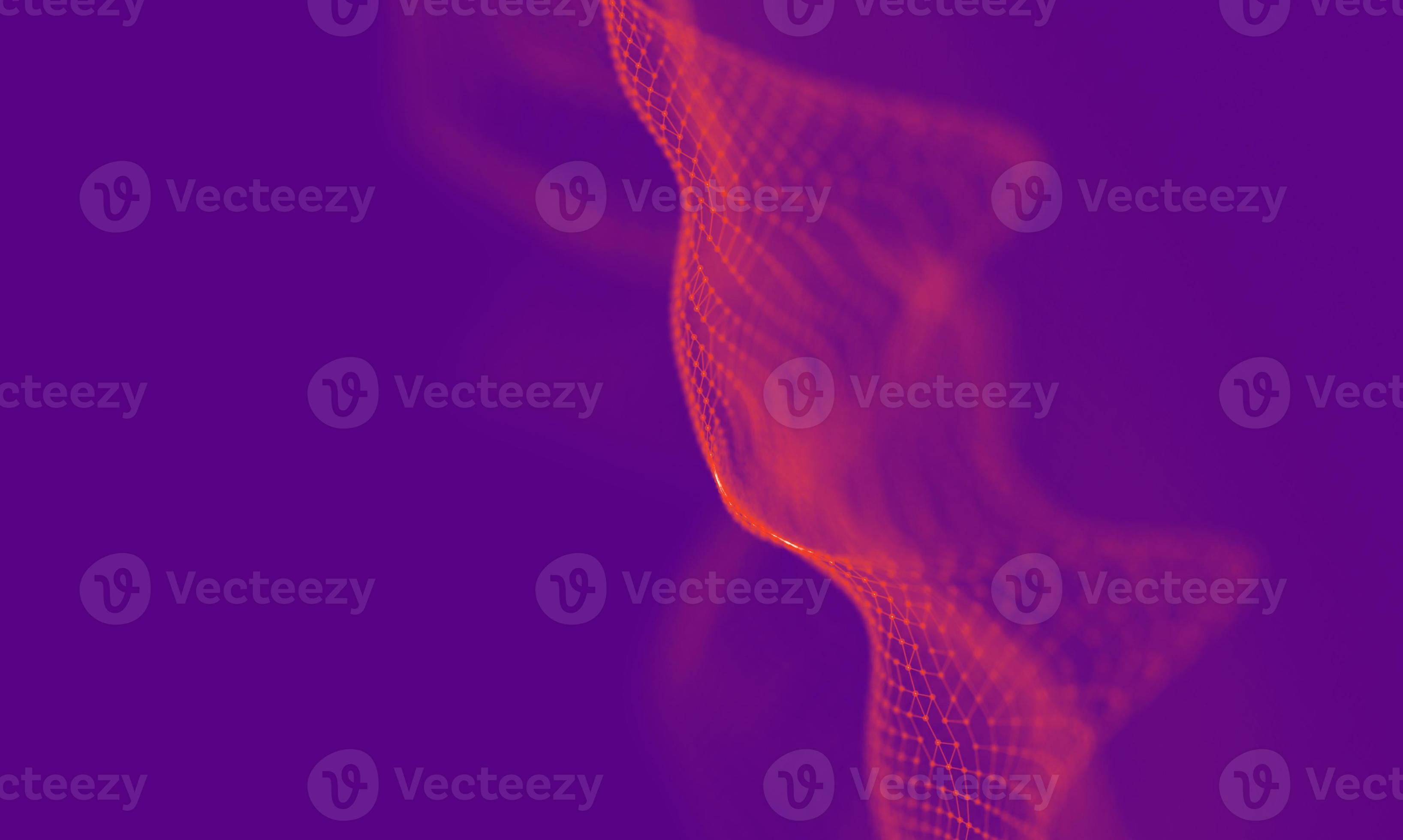 Abstract Purple Geometrical Background Connection Structure Science