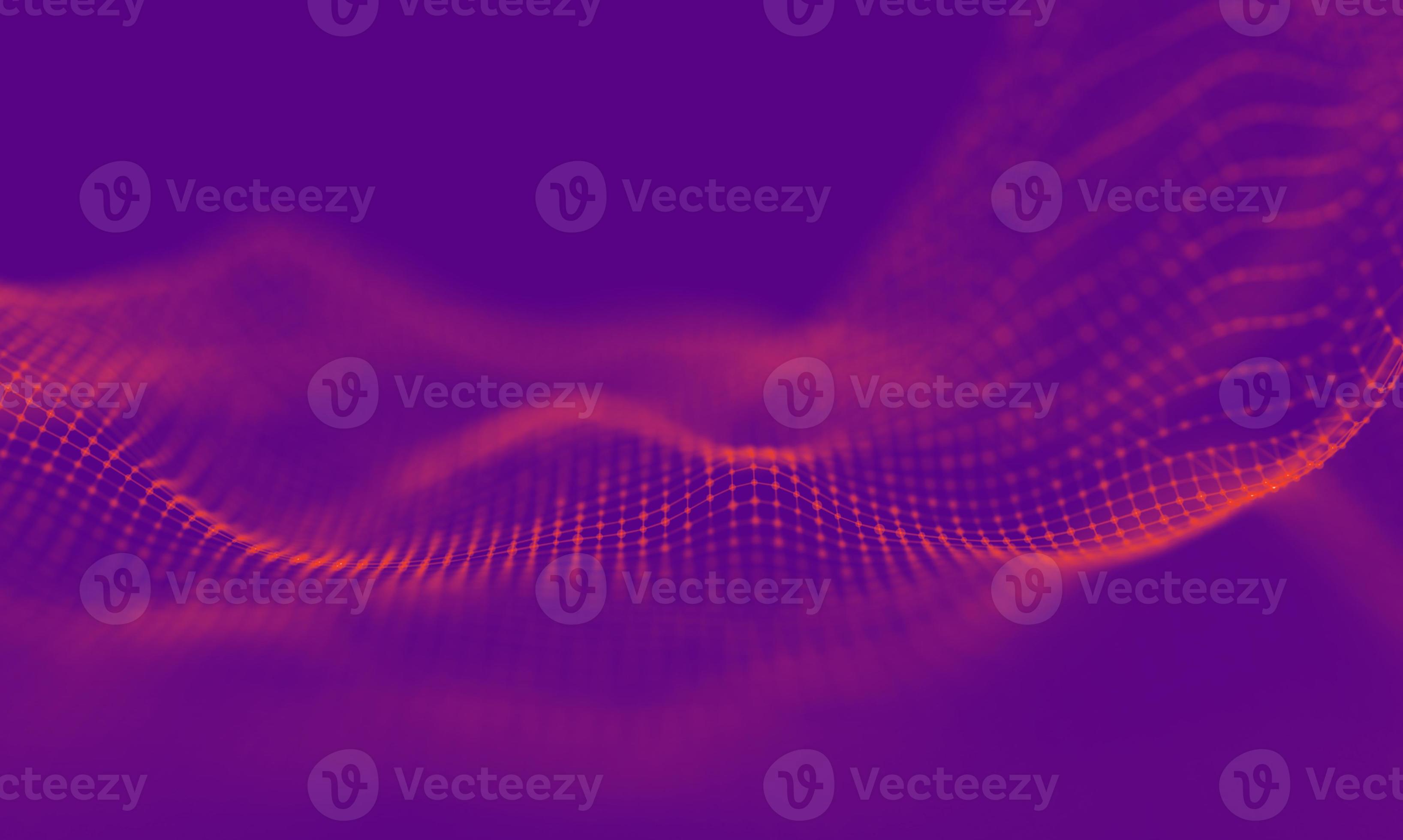 Abstract Purple Geometrical Background . Connection structure. Science ...