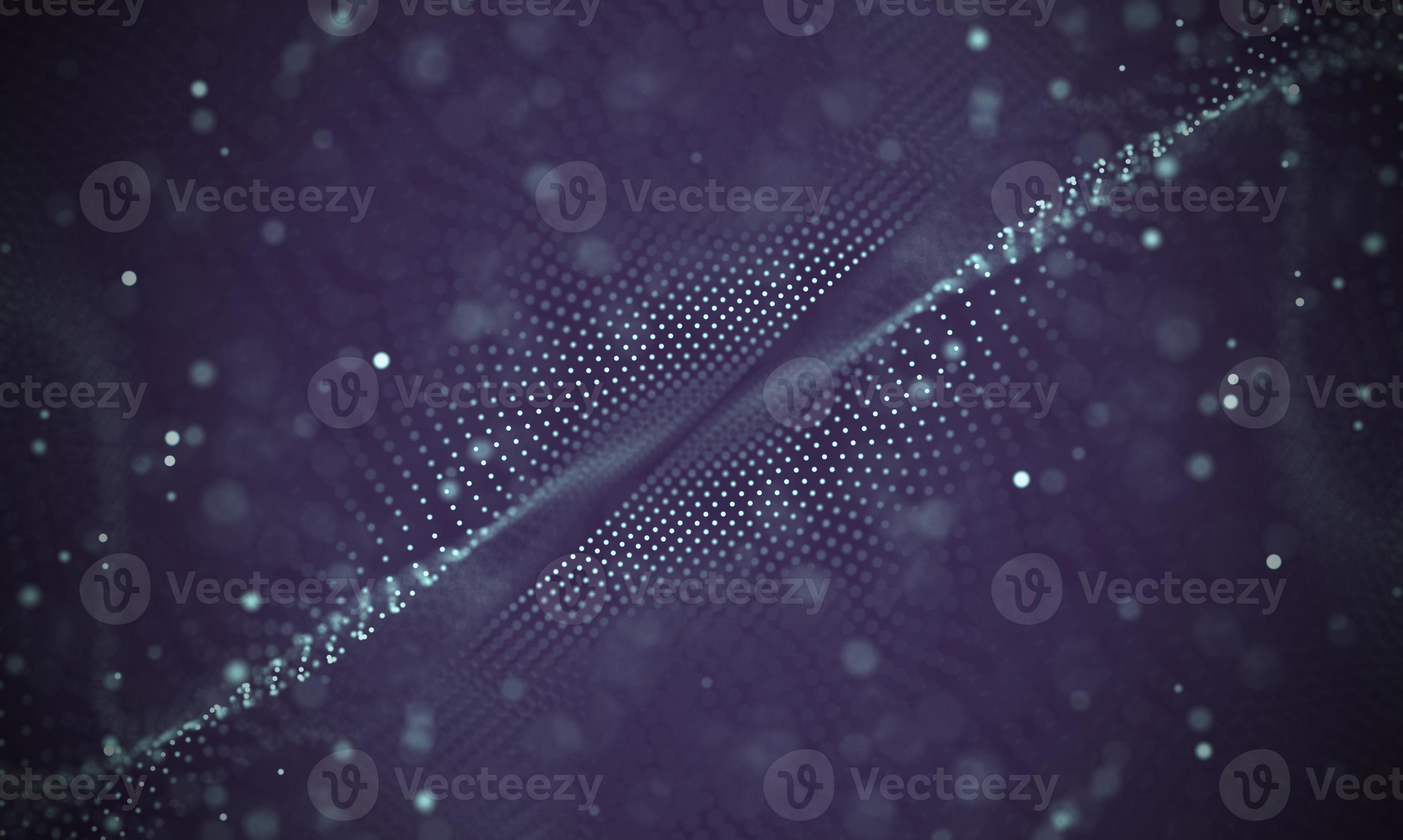 Data technology abstract futuristic illustration . Low poly shape with connecting dots and lines ...