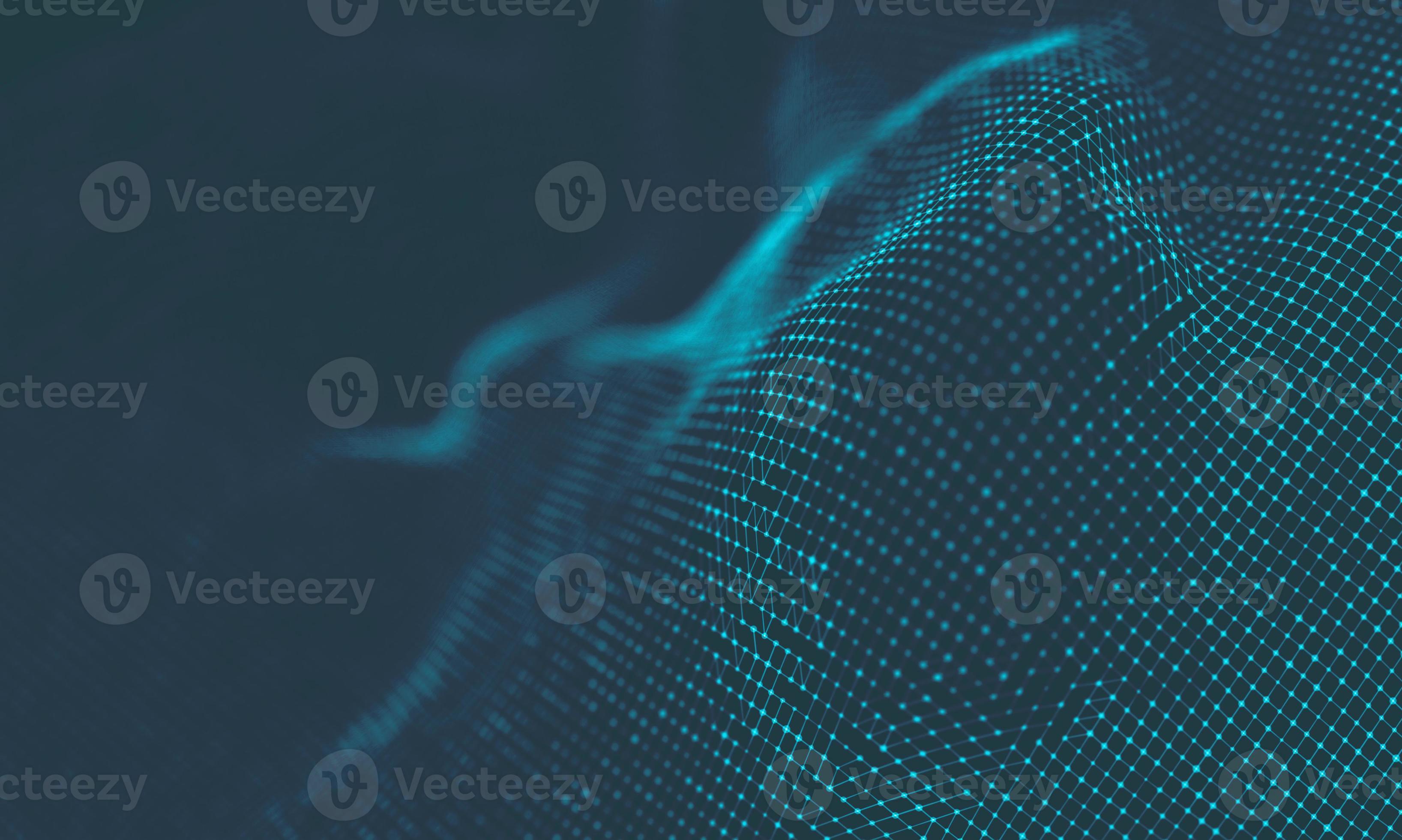 Abstract Music Background Big Data Particle Flow Visualisation