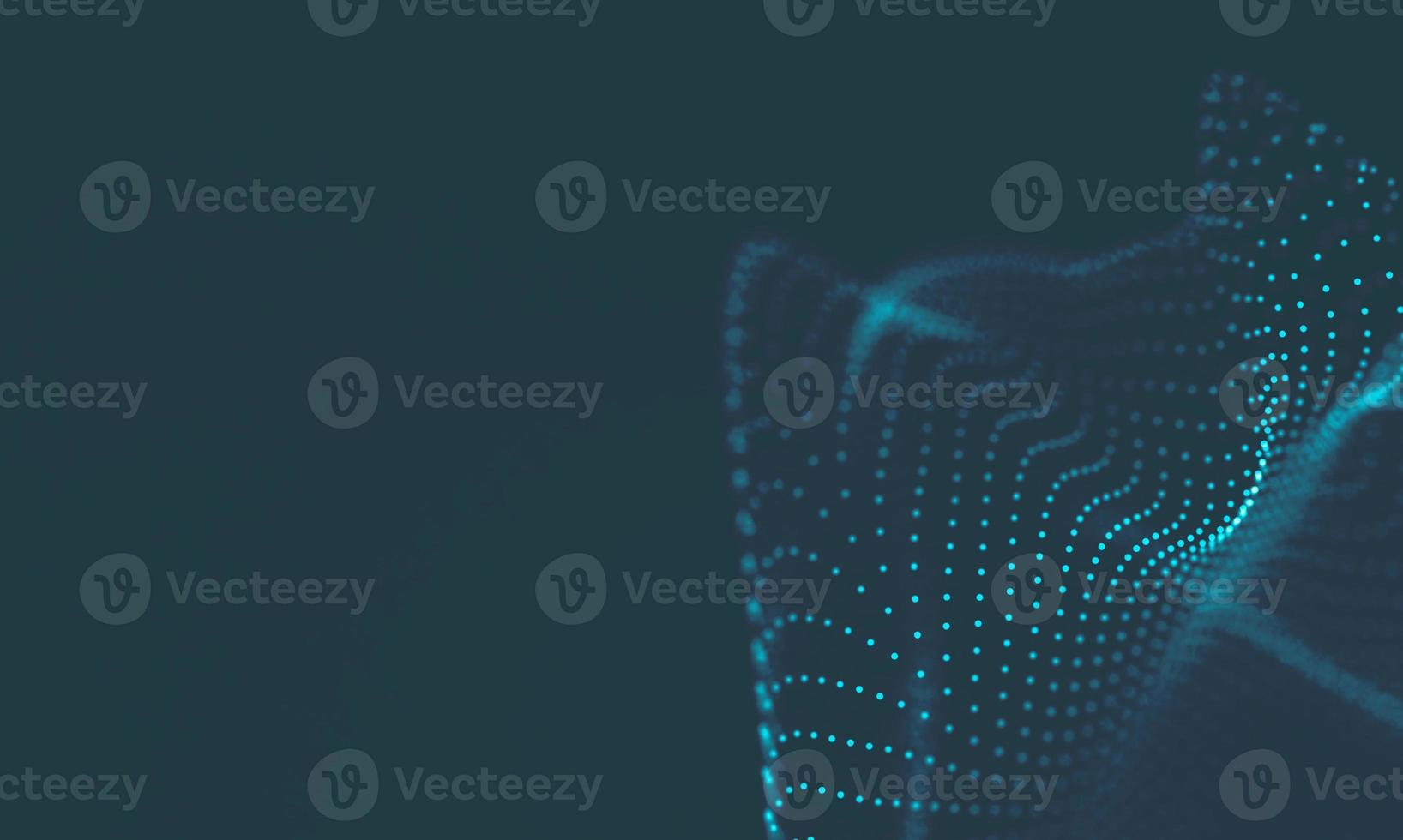 Abstract Music Background Big Data Particle Flow Visualisation