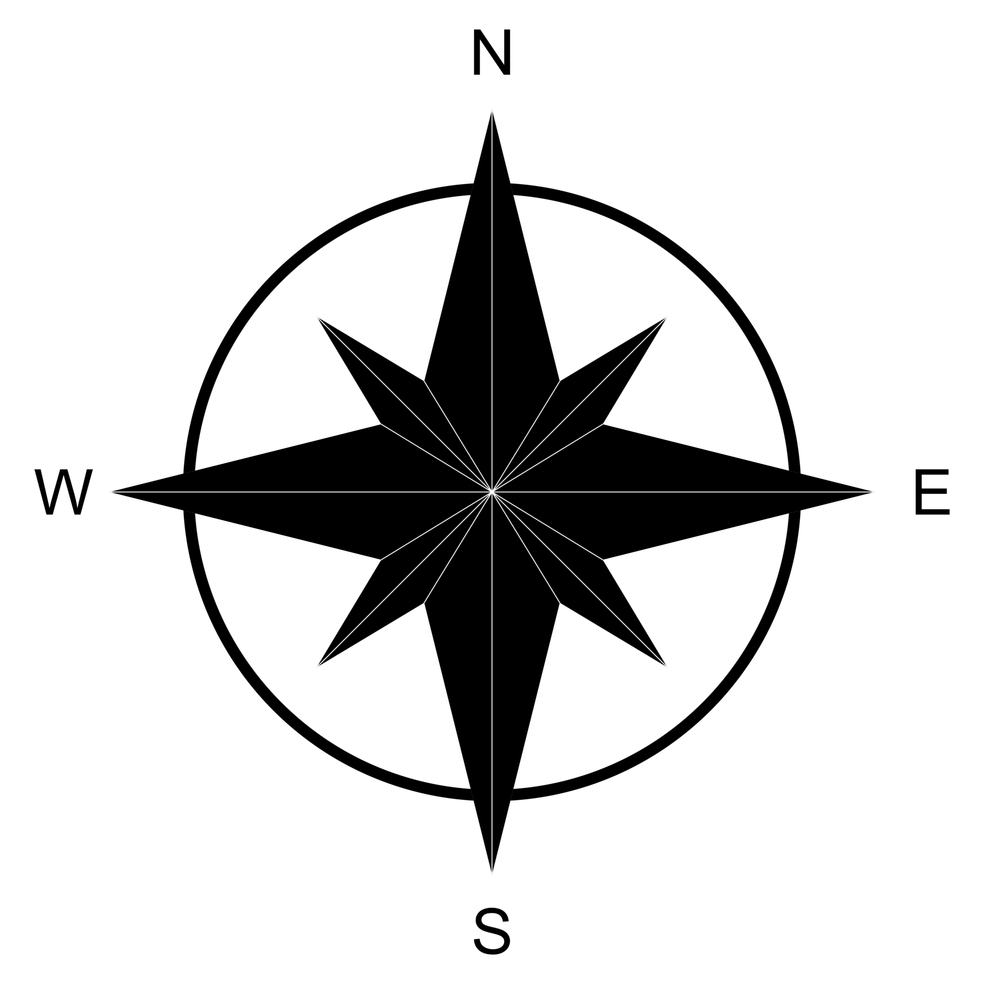 Compass Silhouette For Icon Symbol Apps Website Pictogram Art Illustration Or Graphic